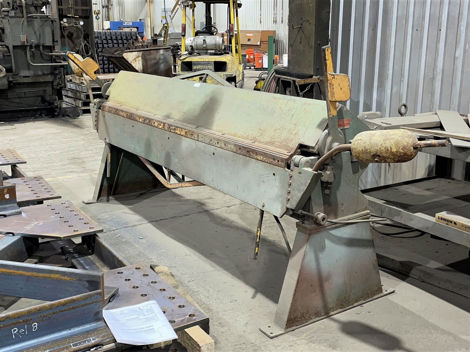 Chicago Dreis & Krump Mdl. S-816 Hand Brake, 8' x 16 Ga. Capacity
