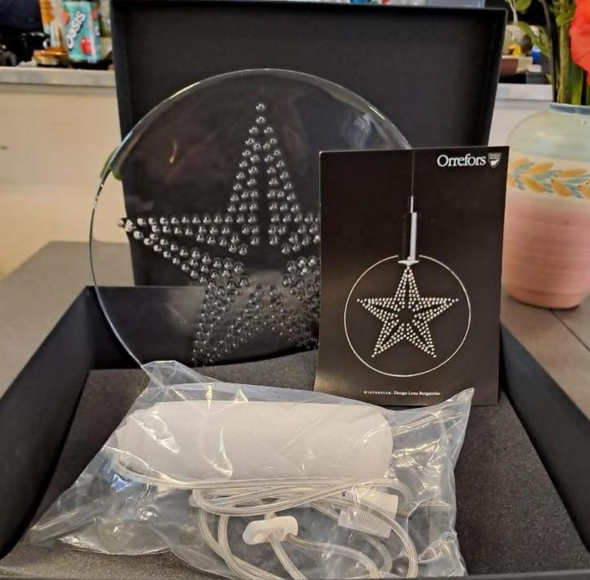 *BRAND NEW* Orrefors "Winter Star" Light by Kosta Boda. Size Dimensions ...