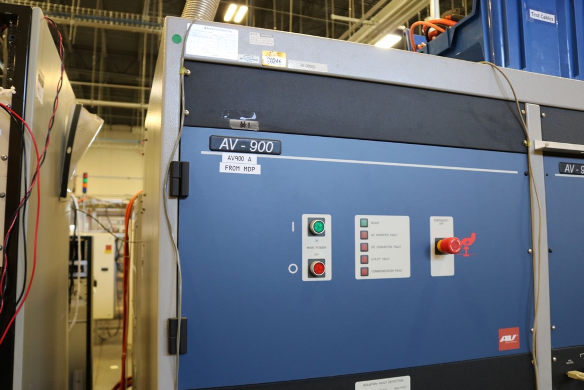 2009 AeroVironment Inc High Power Direct Current Test Bench AV-900 S/N ...