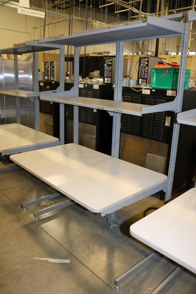 (3) Maylin Maytrix Office Work Tables 3 Tier