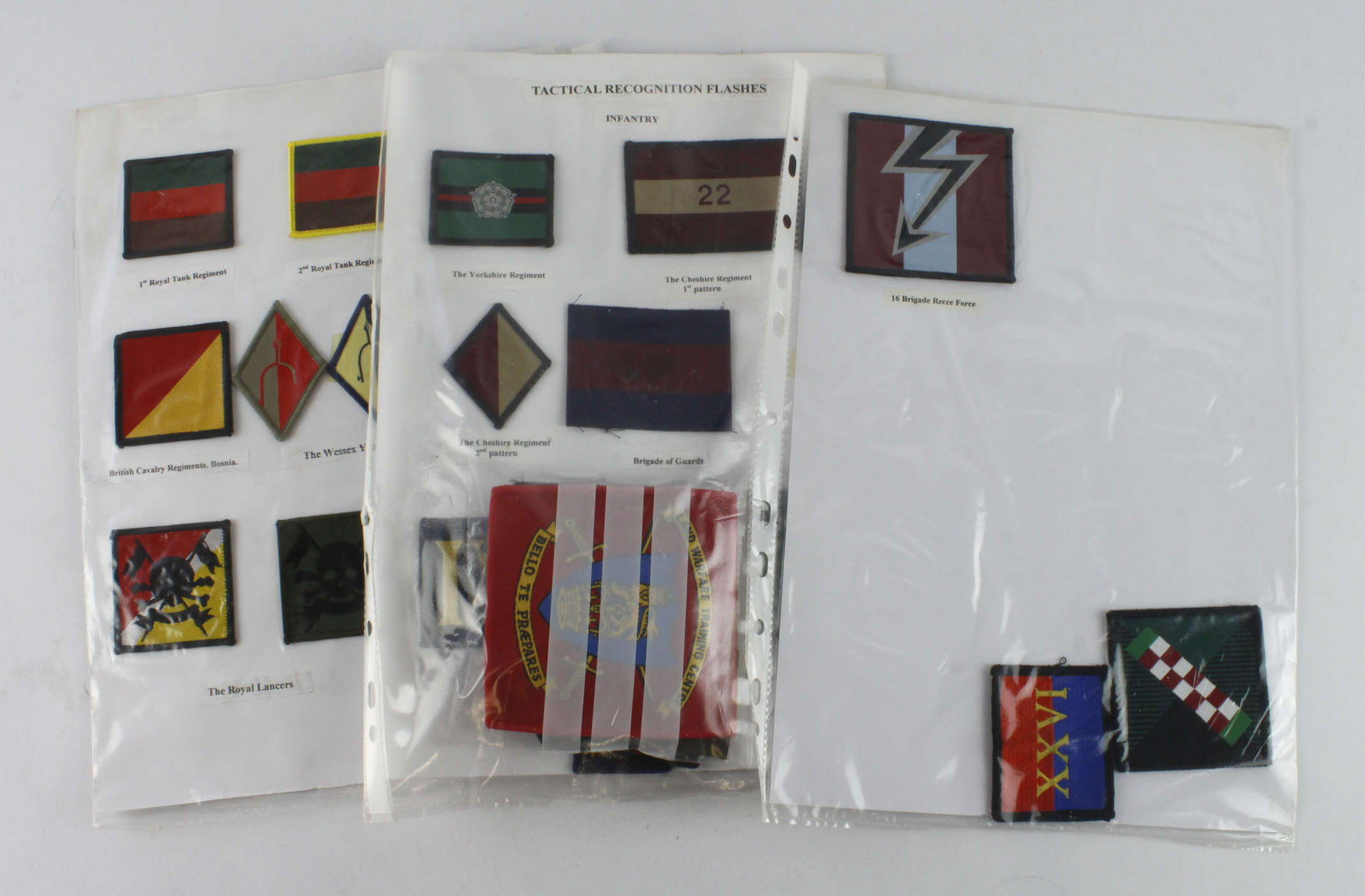 Cloth badges: British Army Tactical Recognition Flashes from 1990 ...