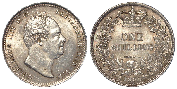 Shilling 1836 EF