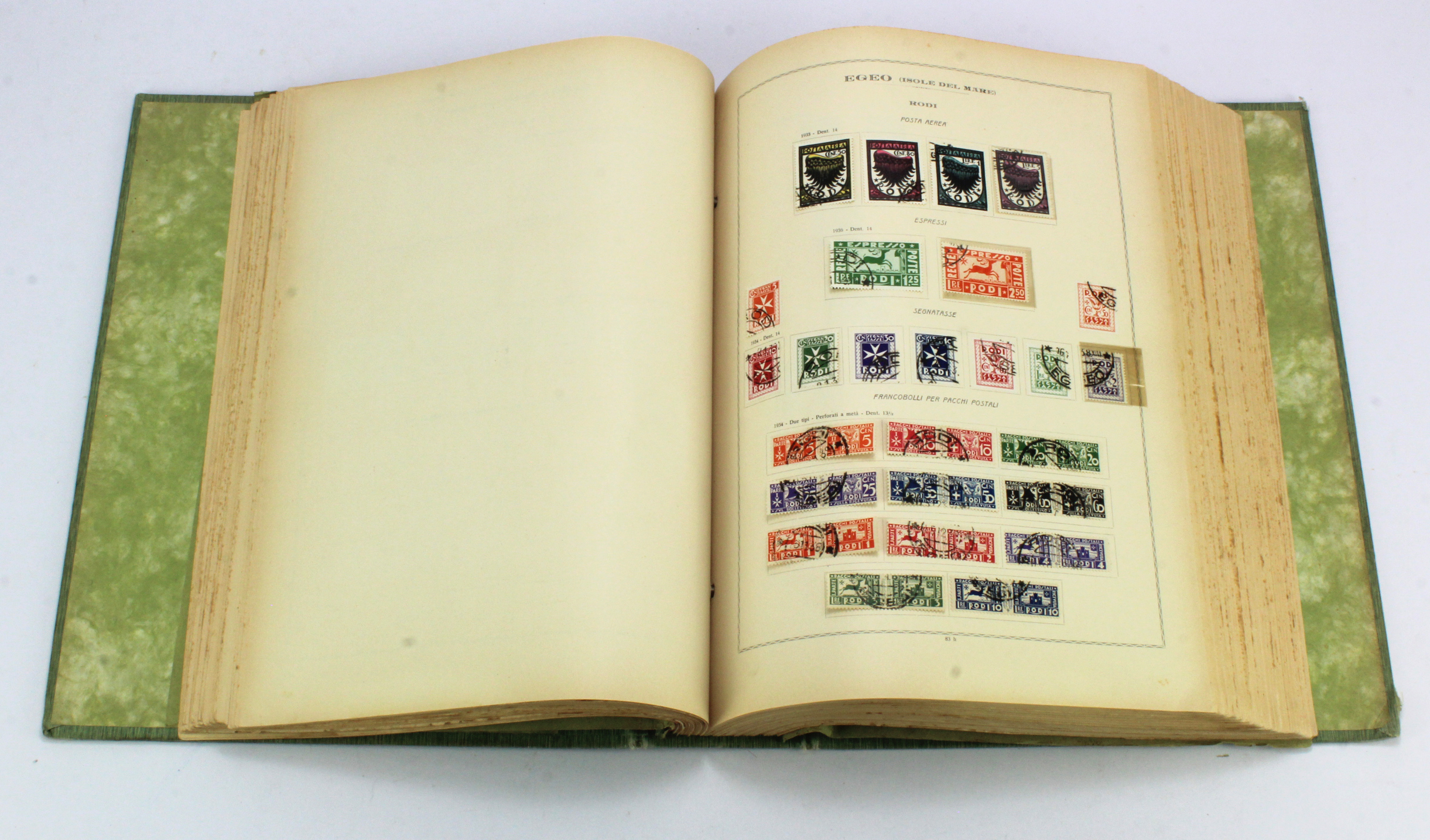 Old Italian album with original collection of mint & used European ...