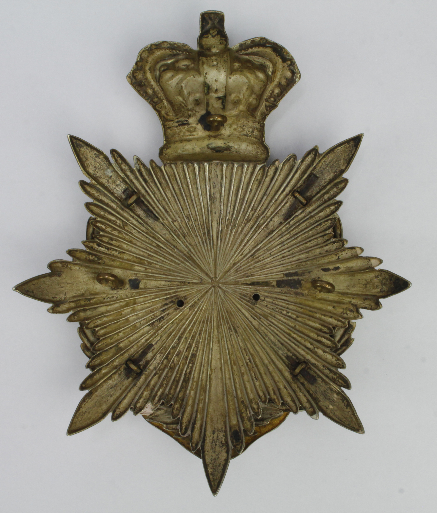 Helmet Plate QVC, silver plated "The Hampshire Regiment 1st Volunteer ...