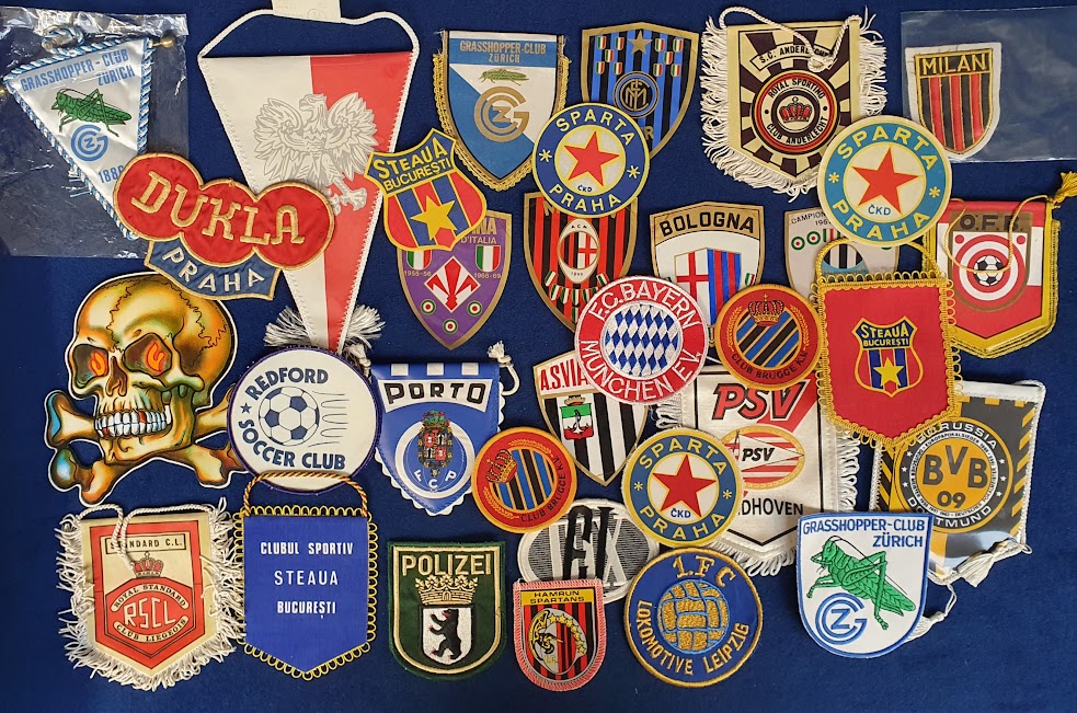 Football pennants & badges, a collection of approx. 60 European Club ...