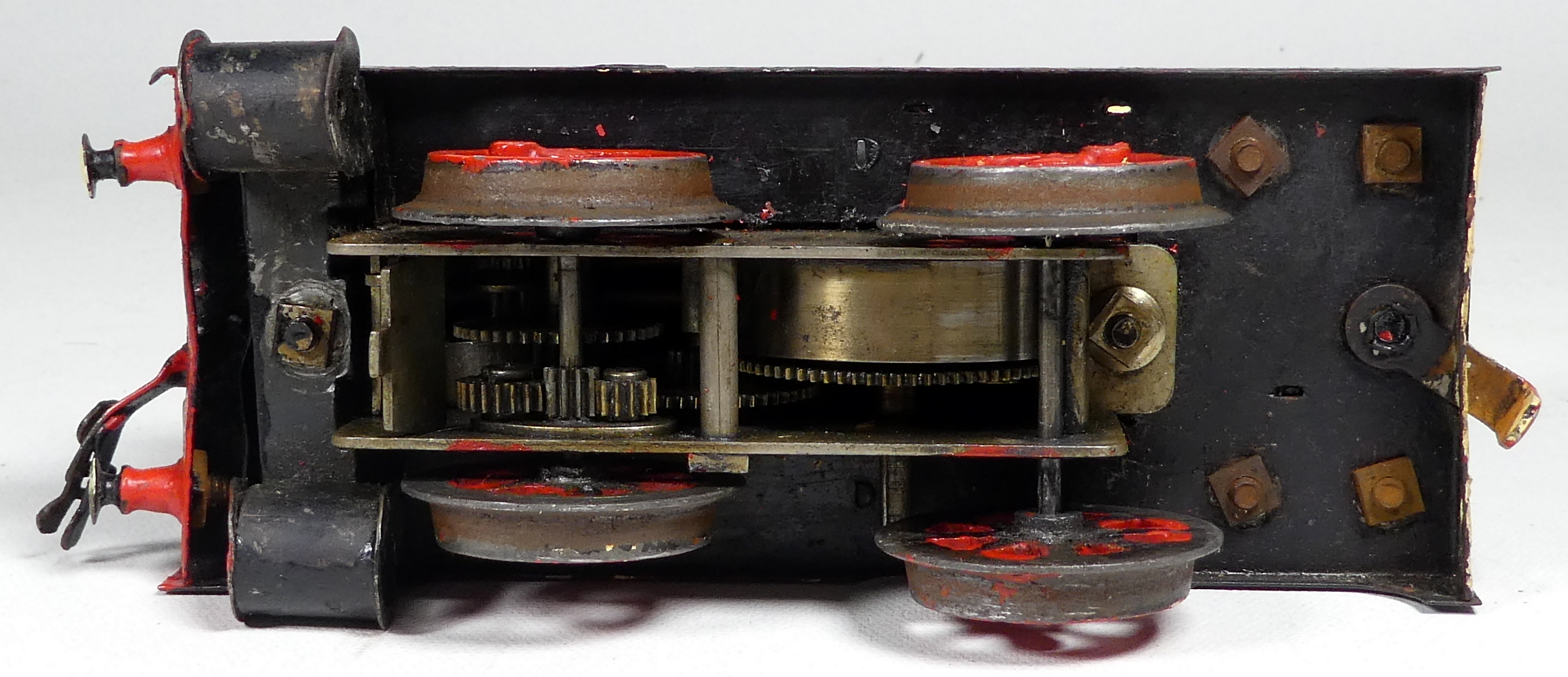 An 0 gauge clockwork locomotive L&NWR in black livery - together with ...
