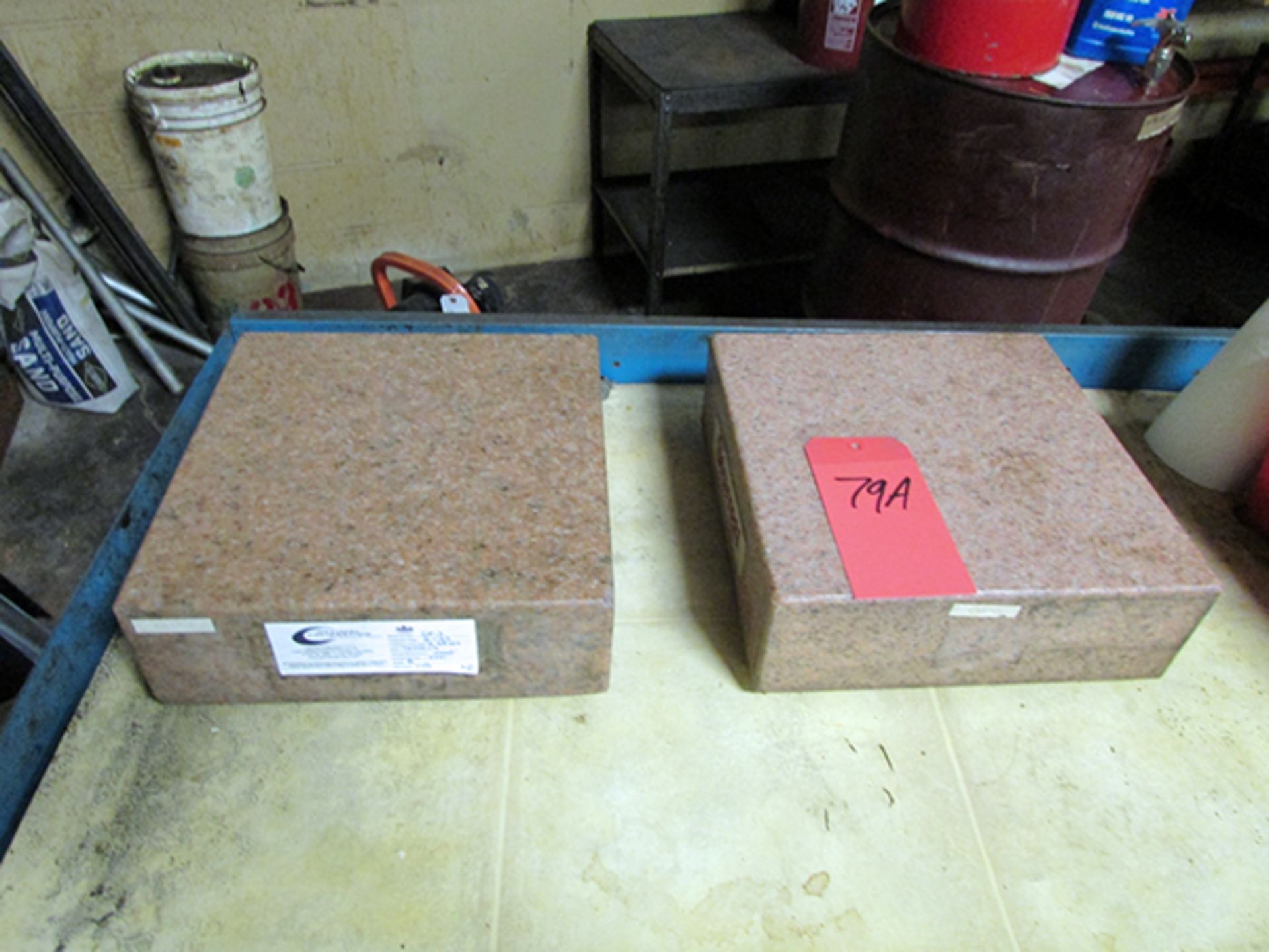 { Choice of lots: 79A } (2) Starrett 12"x12"x4" A-Grade Granite Surface ...