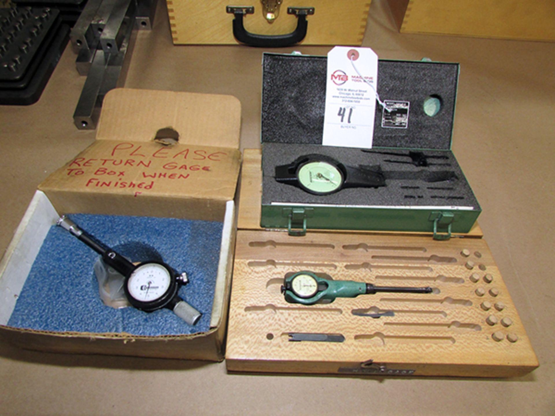 { Choice of lots: 39, 40, 41 } (3) Assorted Dial Bore Gage Sets