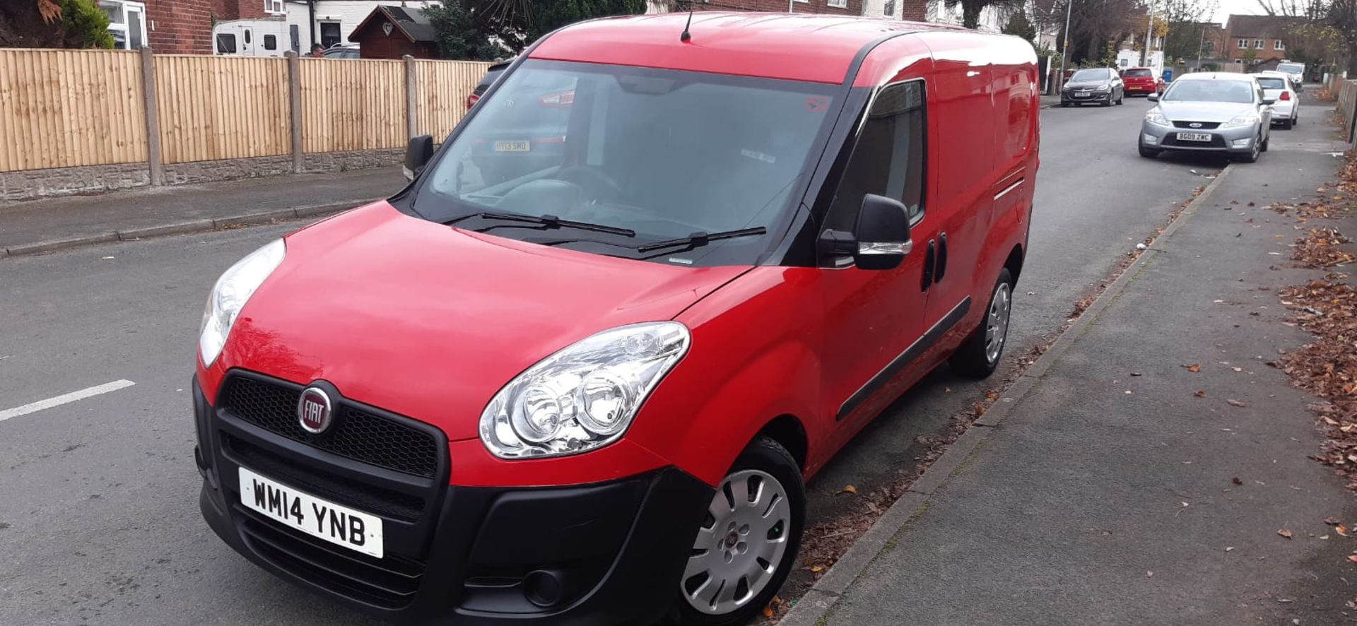 KV - 2014 FIAT DOBLO 16V MULTIJET RED PANEL VAN *NO VAT* DATE OF ...