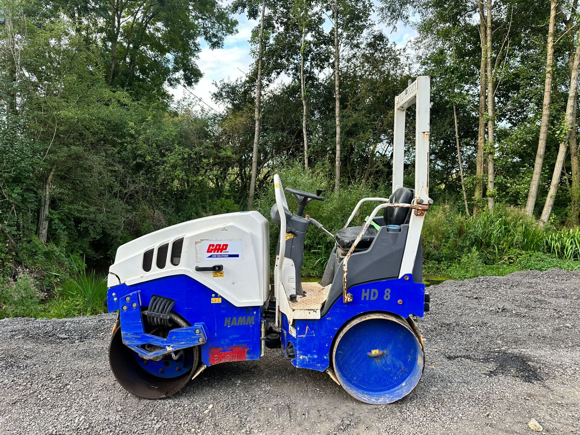 JA - 2013 HAMM HD8VV 800MM TWIN DRUM VIBRATING ROLLER *PLUS VAT* RUNS ...