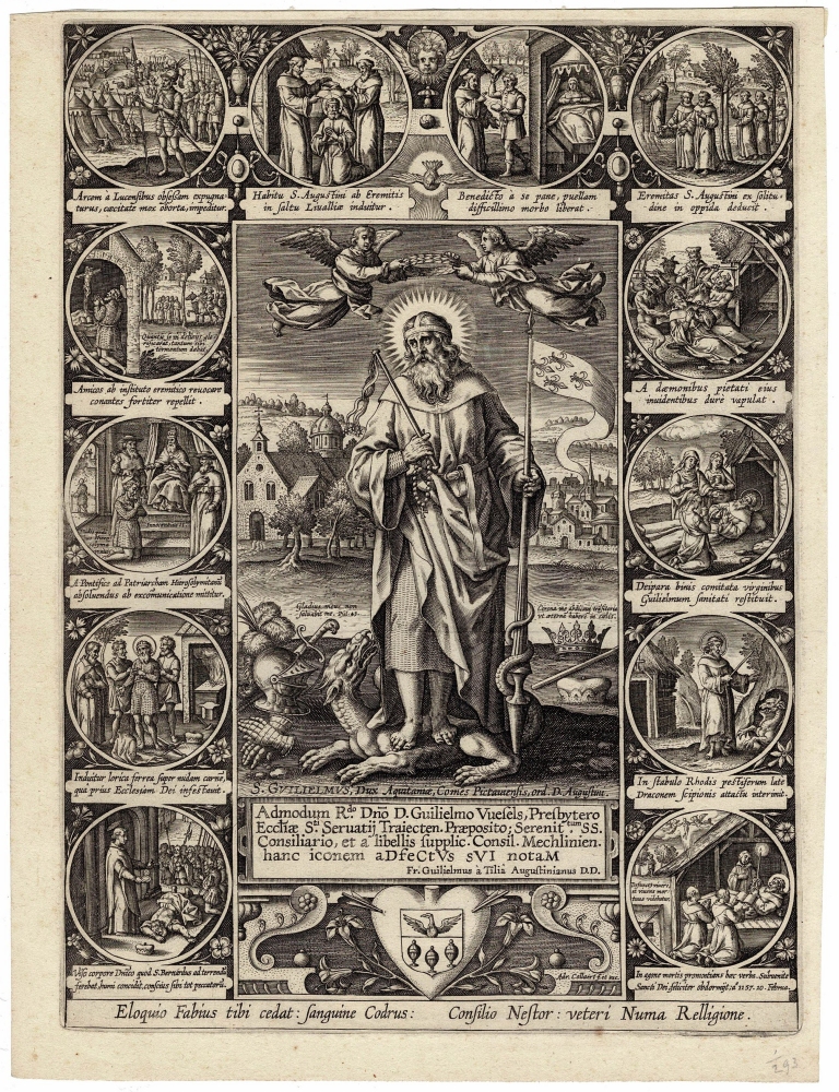 Saint William of Aquitaine, William of Gellone (755-814). The saint ...