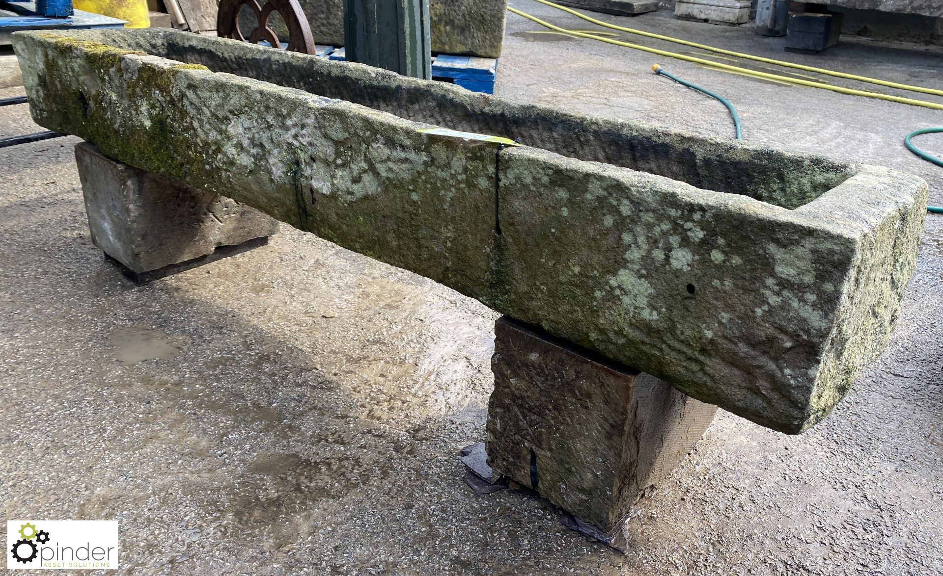 A long hand carved Georgian Yorkshire stone Feed Trough, circa 1880’s ...