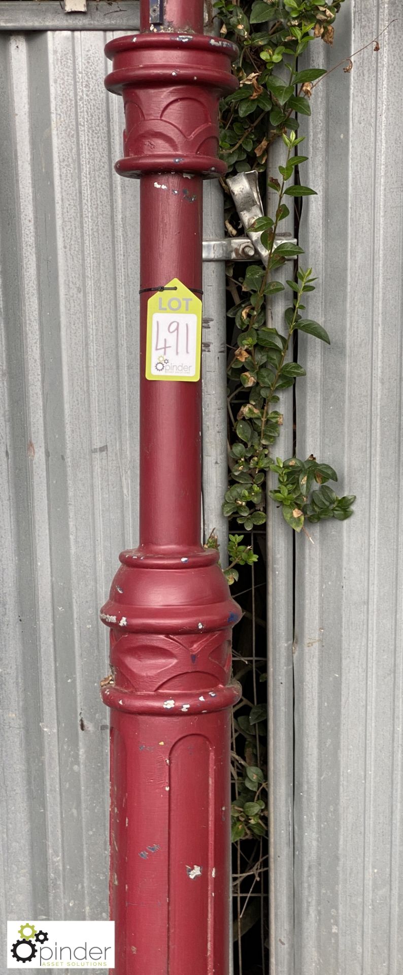 A cast metal decorative Veranda Pillar, circa late 1900’s, approx. 9ft ...