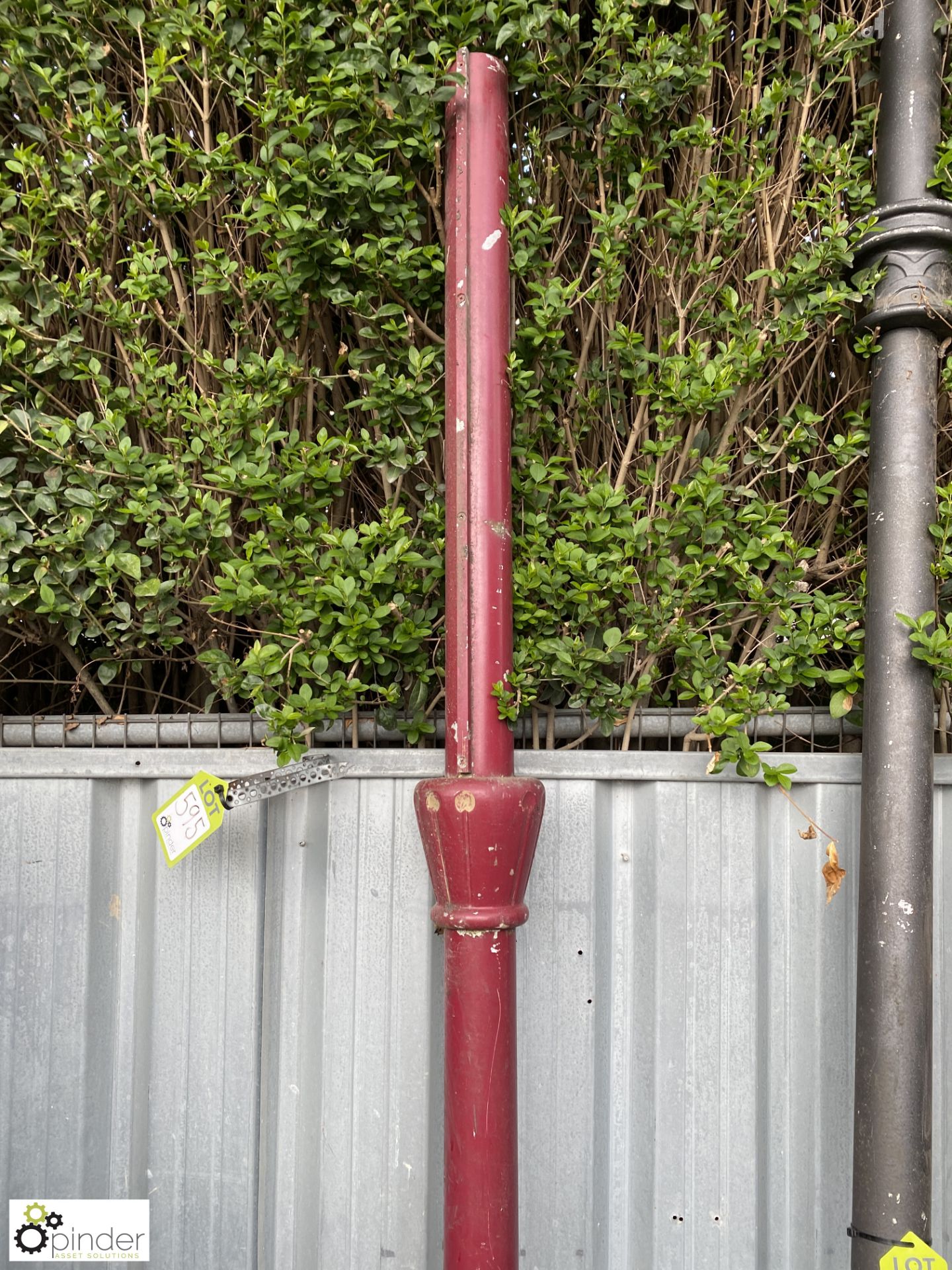 A cast metal decorative Veranda Pillar, circa late 1900’s, approx. 9ft ...