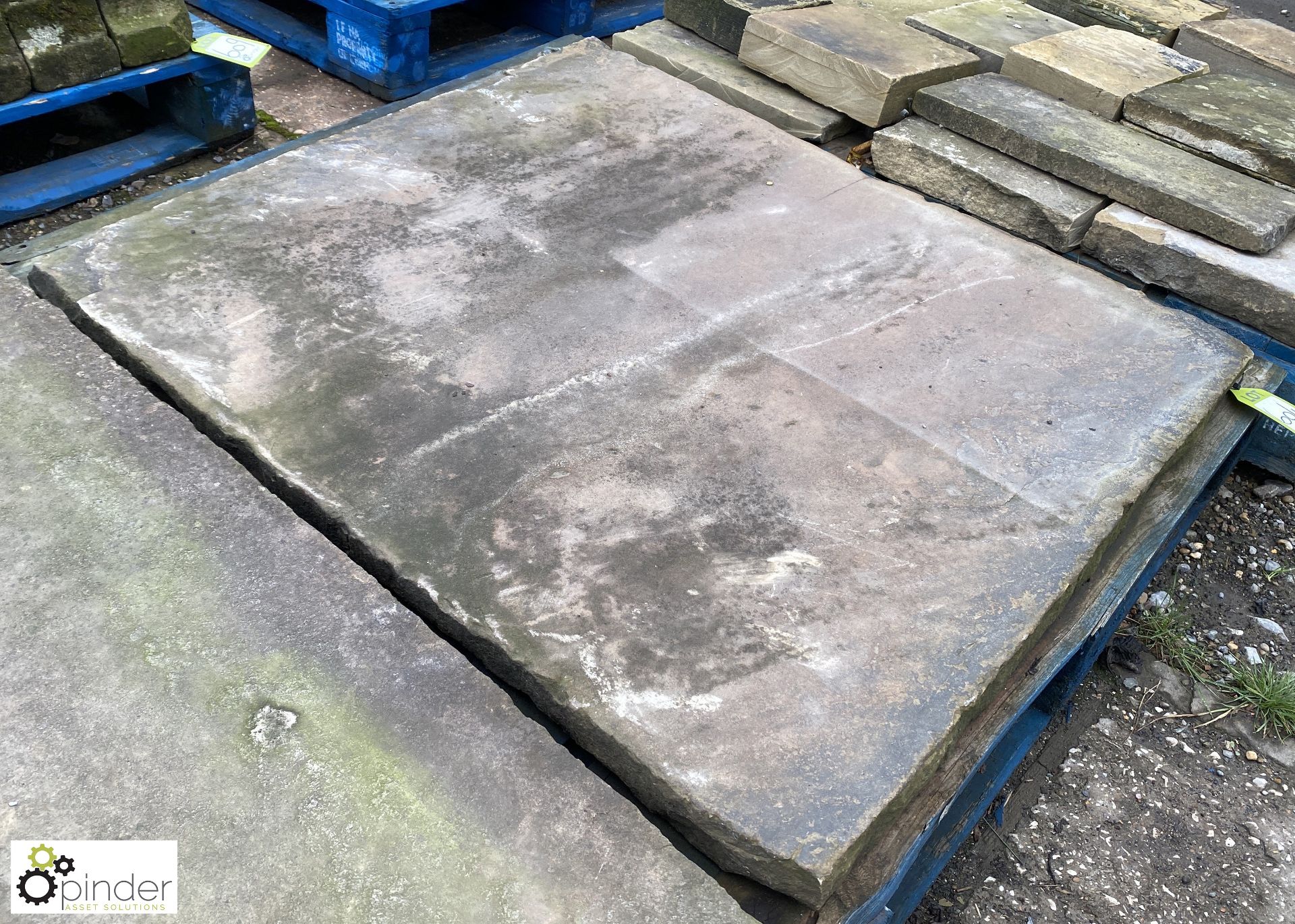 A Yorkshire stone Doorstep/Hearth, approx. 2.5in high x 45in wide x ...