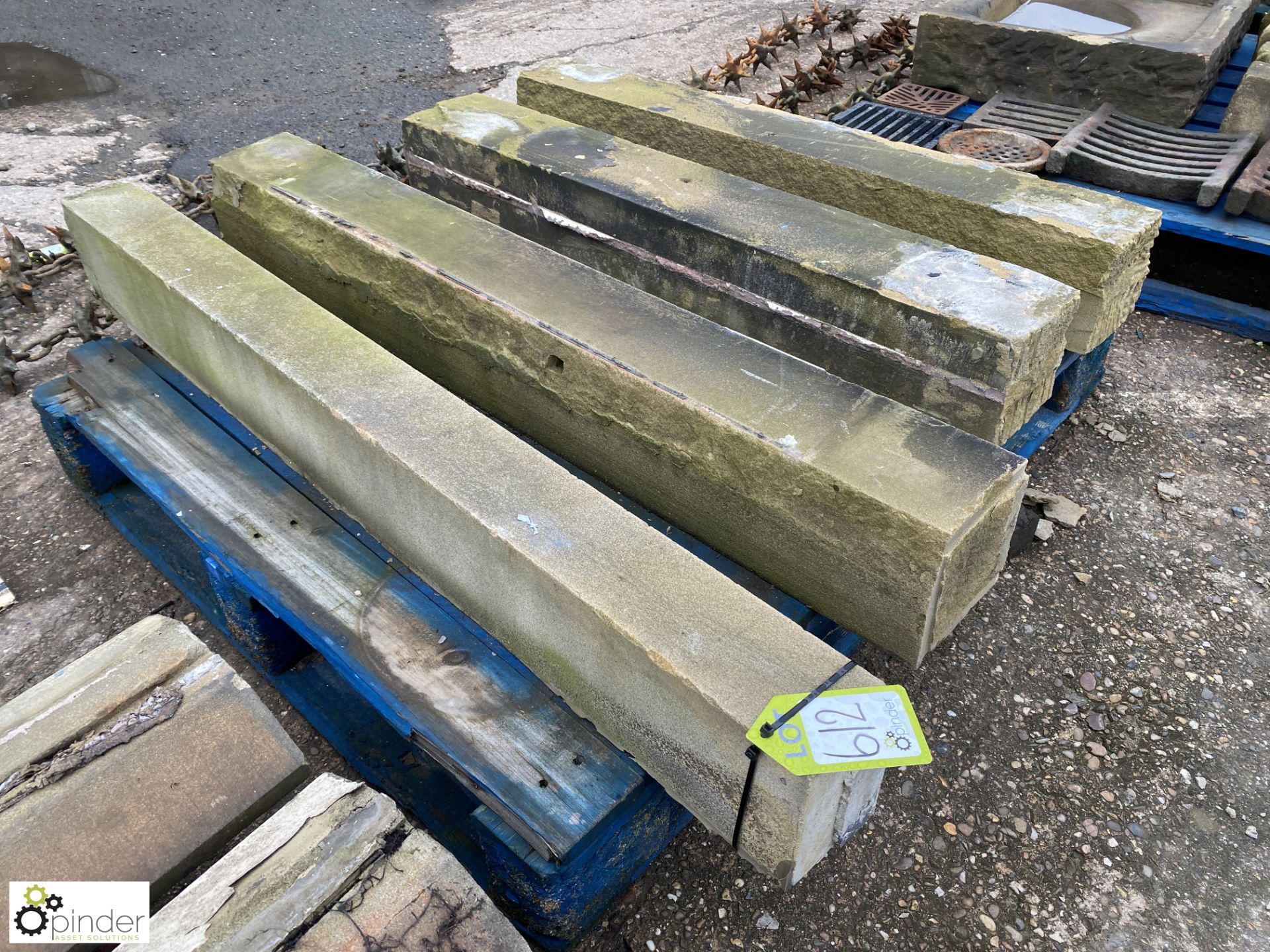 4 reclaimed Victorian window Cills, approx. 43.5in long (Lot Location ...