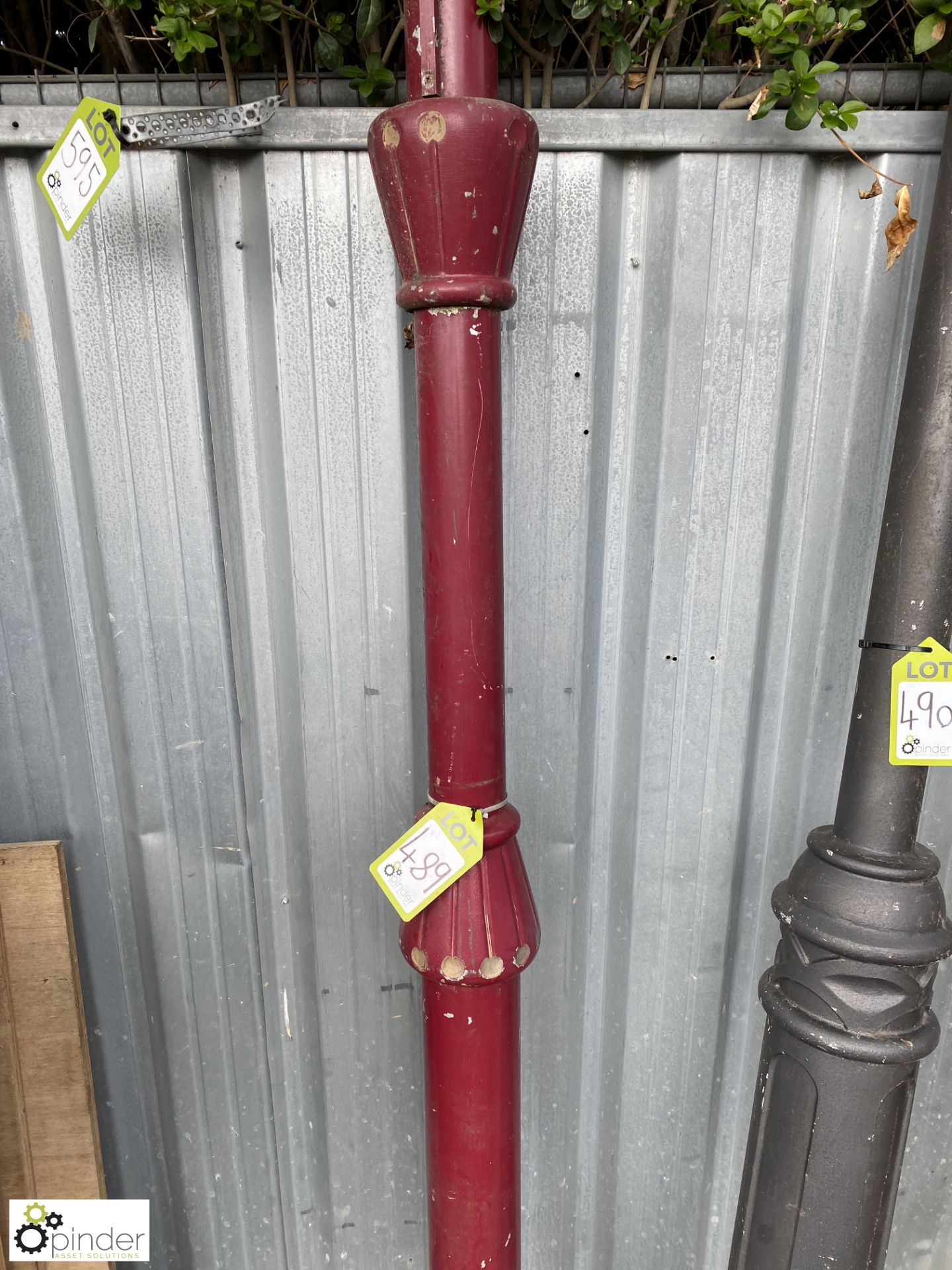 A cast metal decorative Veranda Pillar, circa late 1900’s, approx. 9ft ...