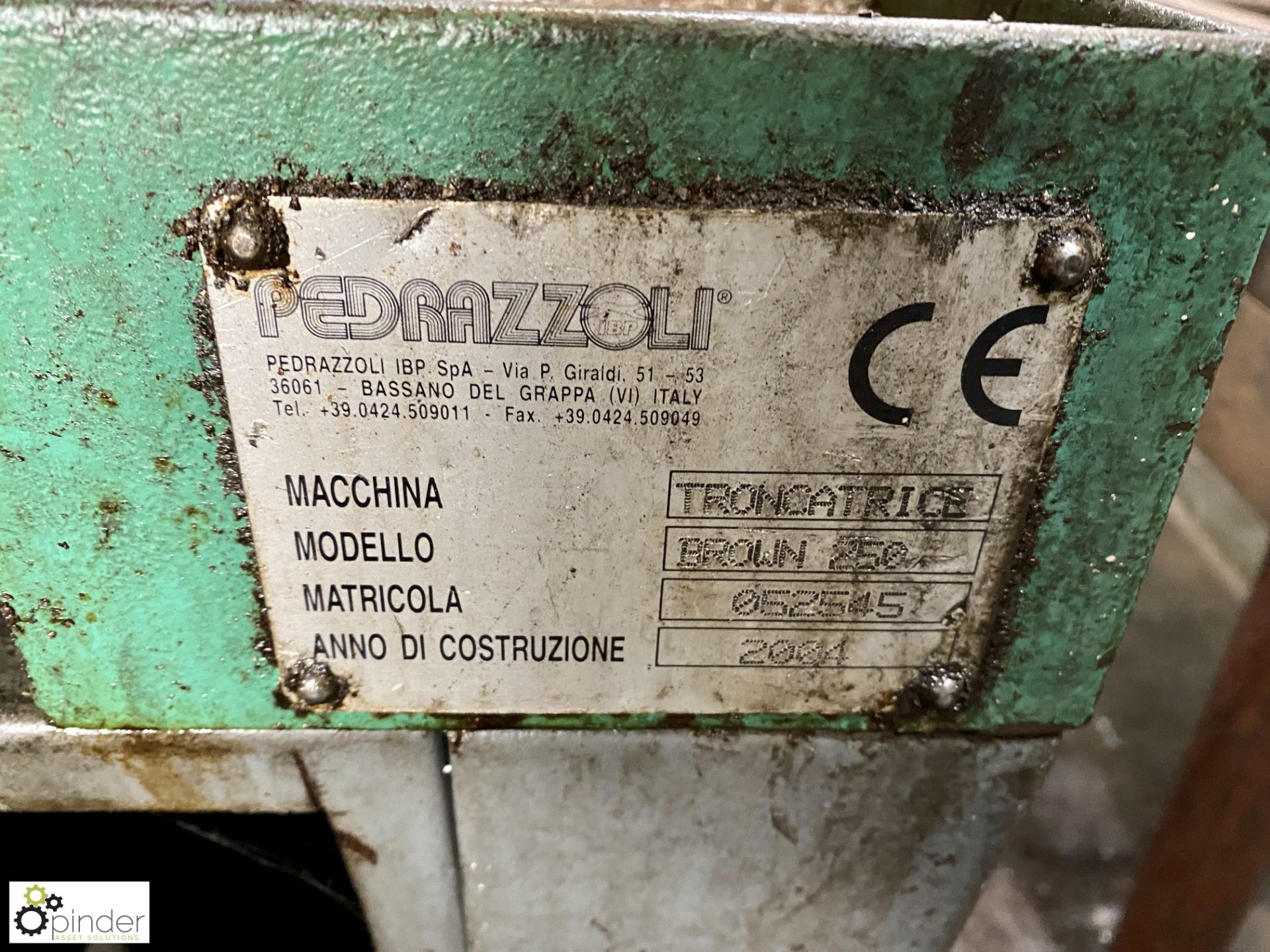 Pedrazzoli Brown 250 Cut Off Saw, 415volts