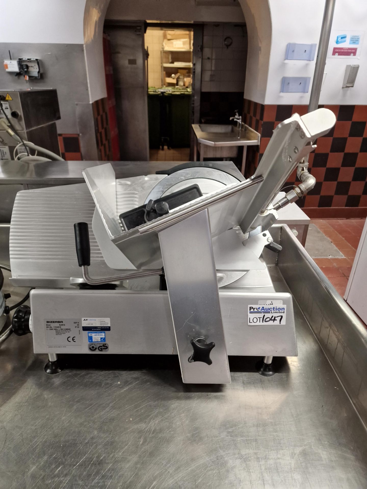 Bizerba BJ2016 Manual Gravity 12 Inch Commercial Meat Slicer Stainless ...