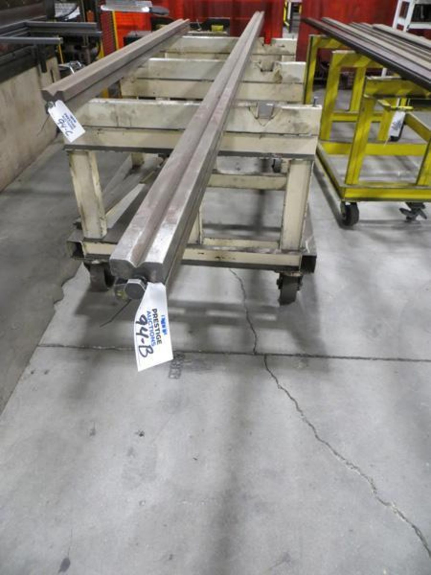 Cart with brake press tooling