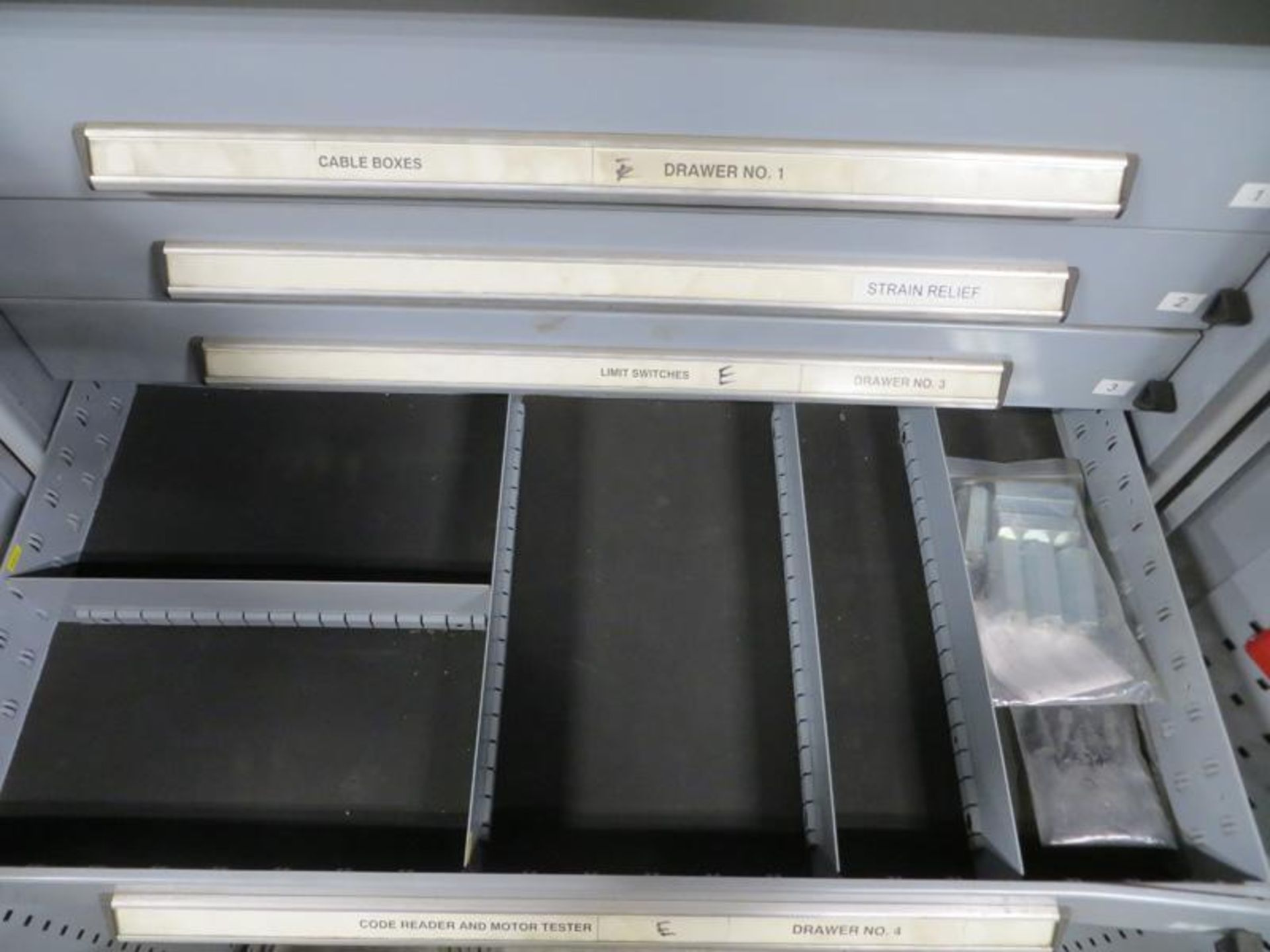 Bott 9-Drawer cabinet plus misc. contents