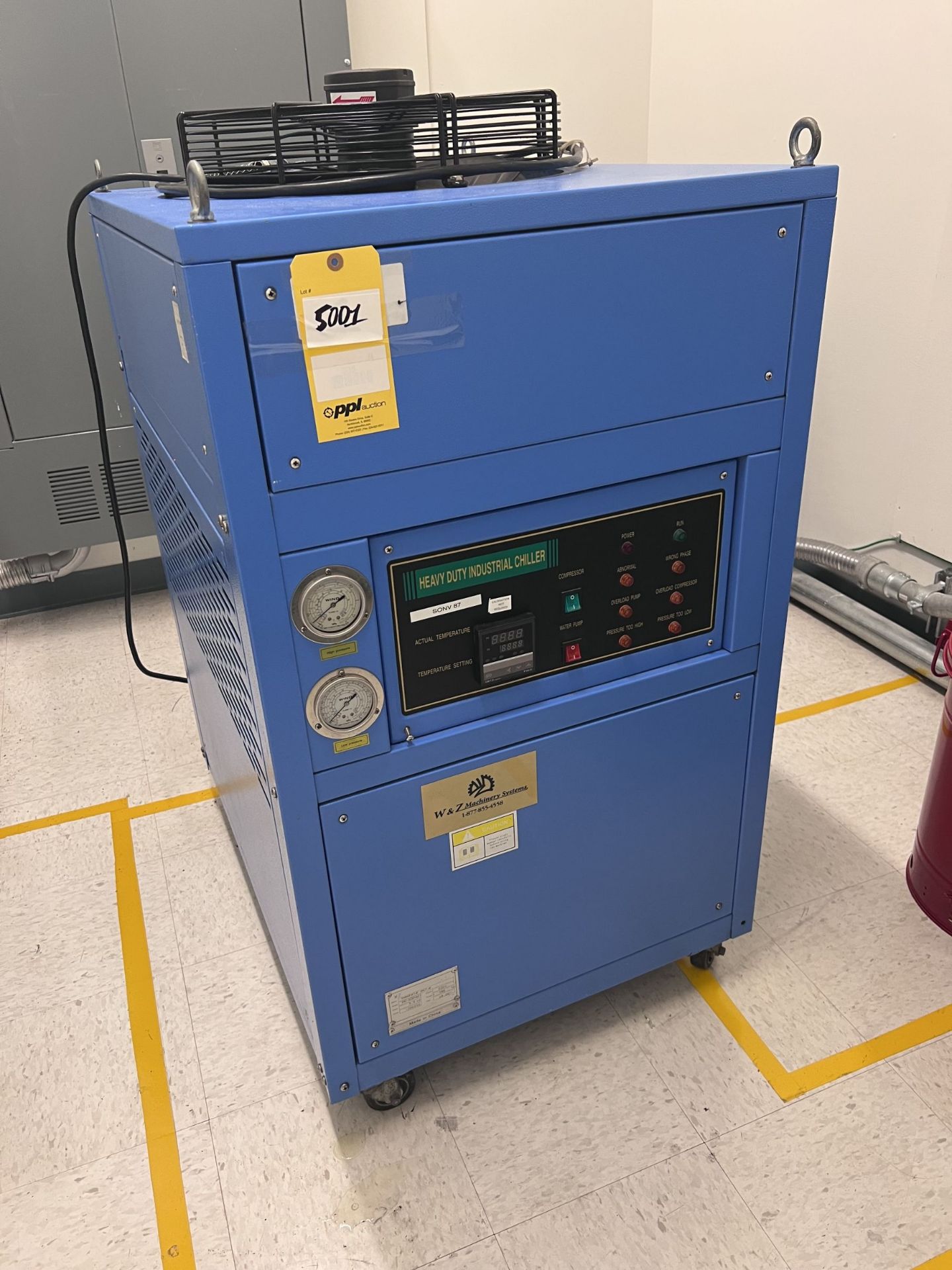 W&Z Machinery 3-Ton Chiller 208/3phase electrical requirement, model HC ...