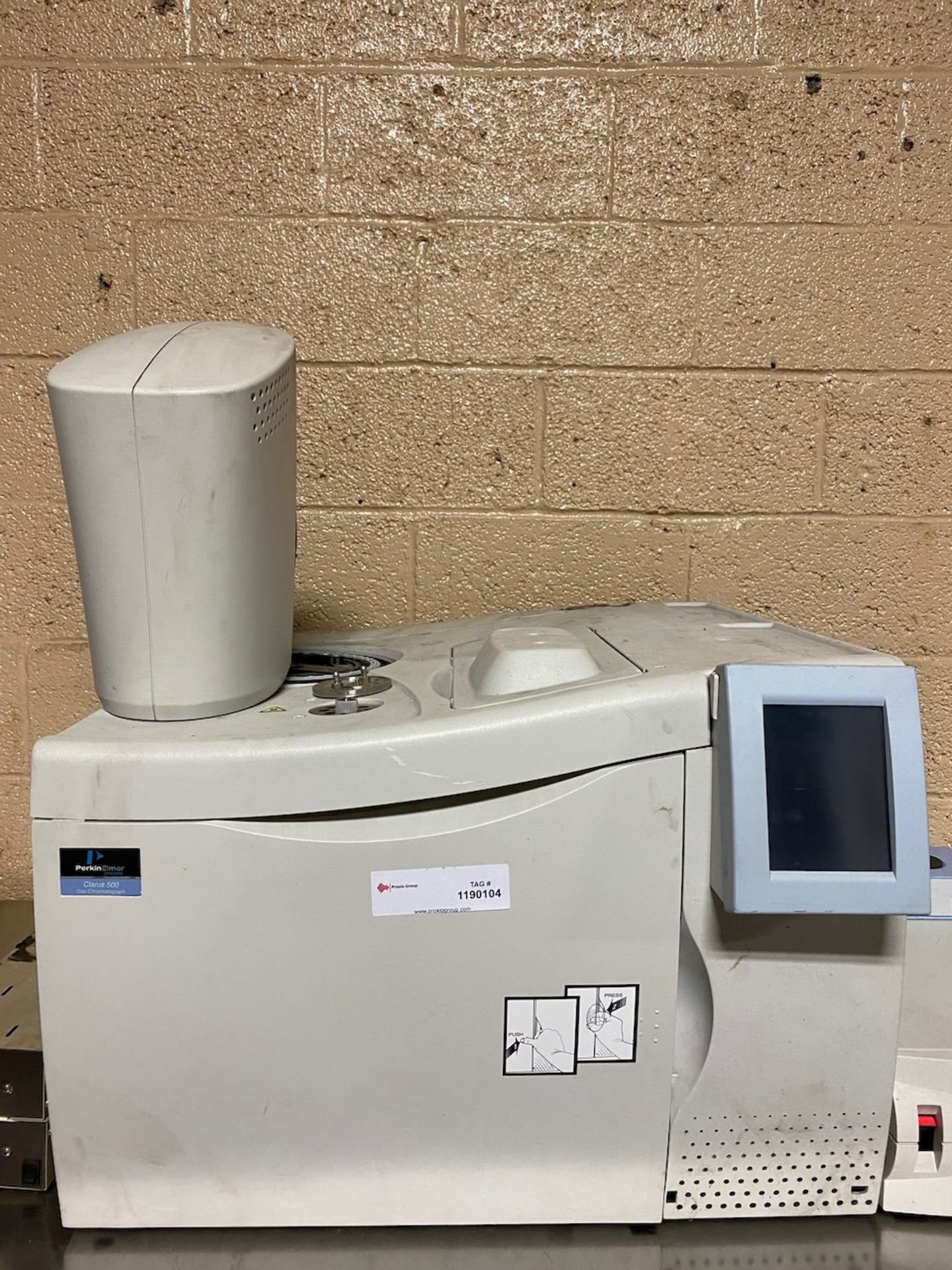 Perkin Elmer Clarus 500 Gas chromatograph, S/N 650S09082501 with ...