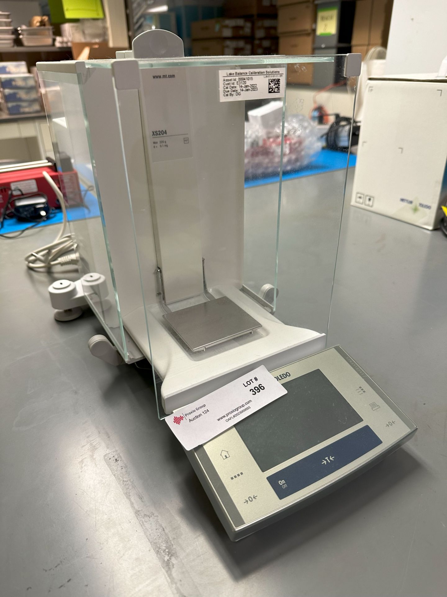 Mettler Toledo Model XS 204 Analytical Balance, Max= 220g, d= 0.1mg, S ...
