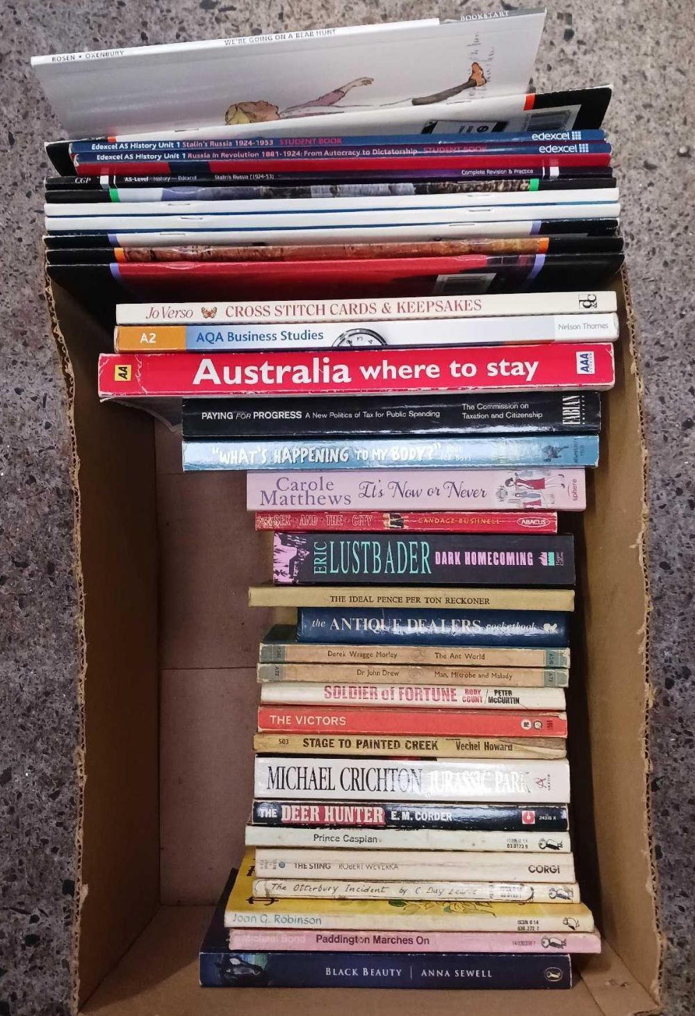 3 CARTONS OF MISC HARDBACK & SOFT BACK BOOKS