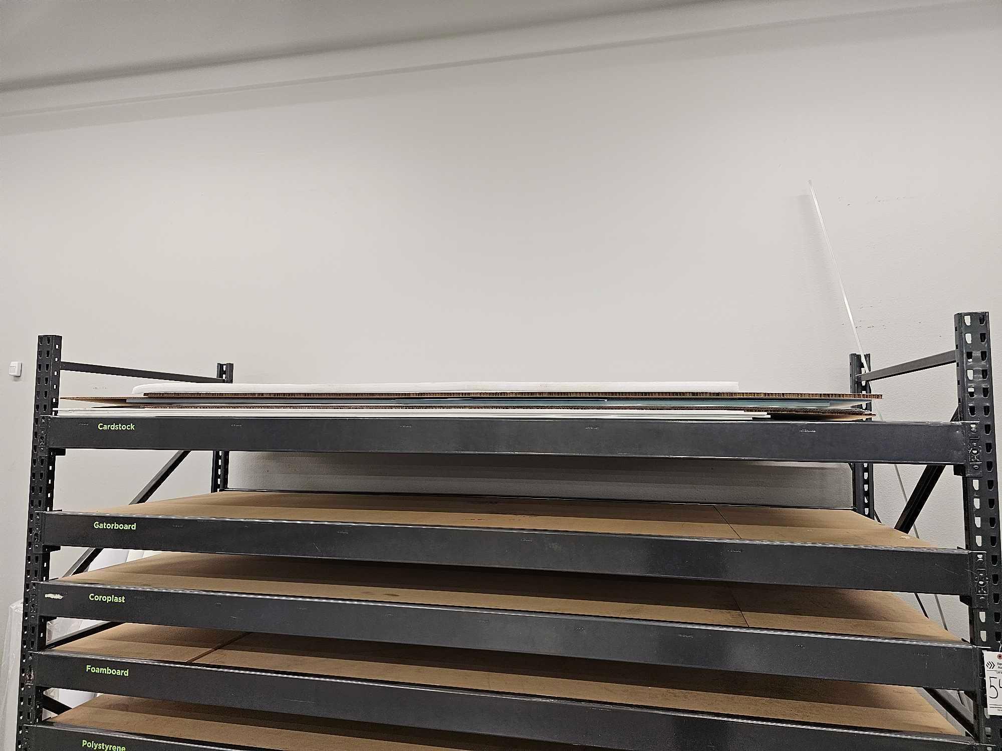 STEEL FLAT STOCK RACK WITH CONTENTS Item Location - Phoenix, AZ