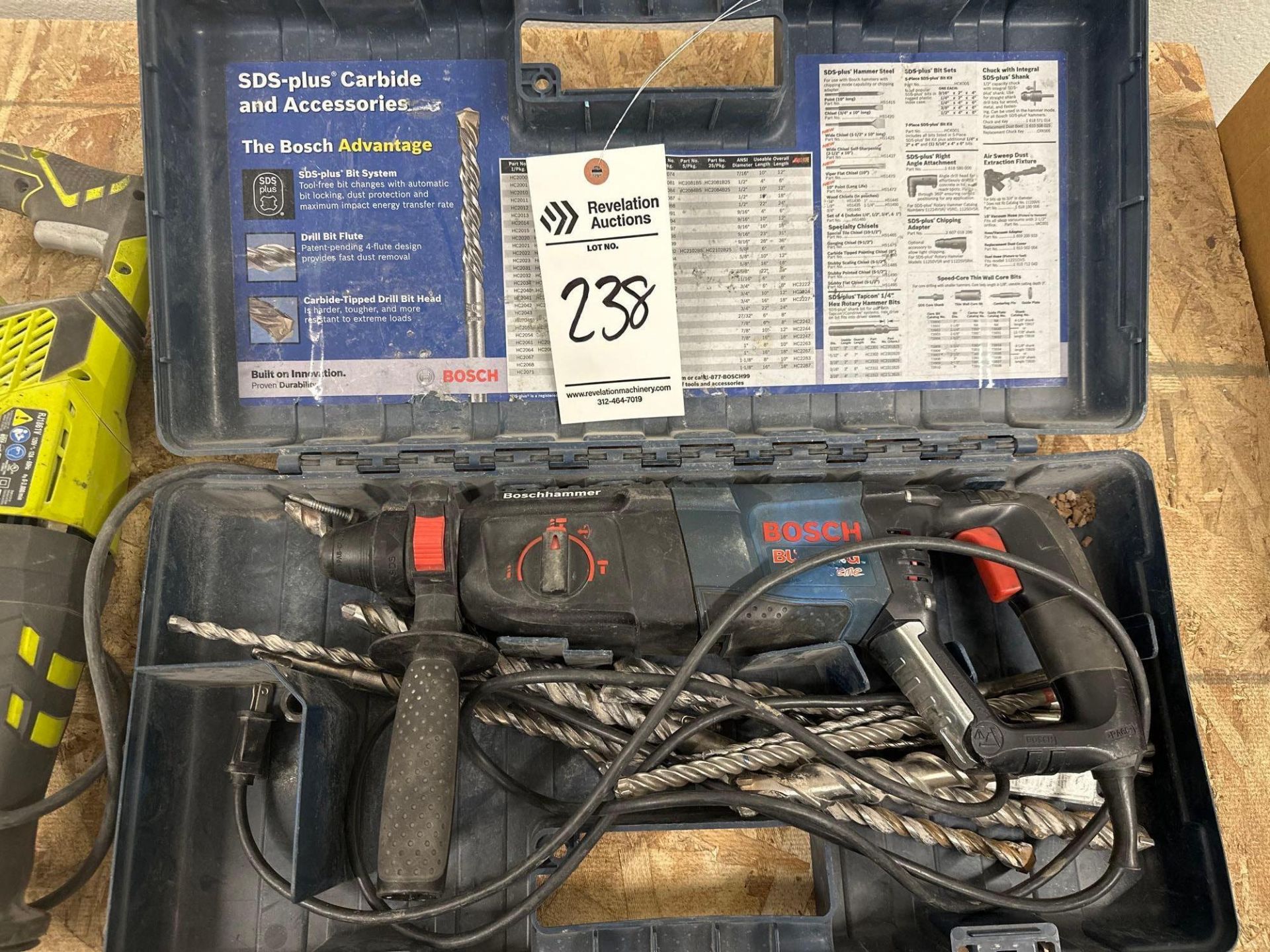 MAKITA 7” GV700C, RYOBI RJ1861V, BOSCH BULLDOG XTREME HAMMER DRILL Item ...
