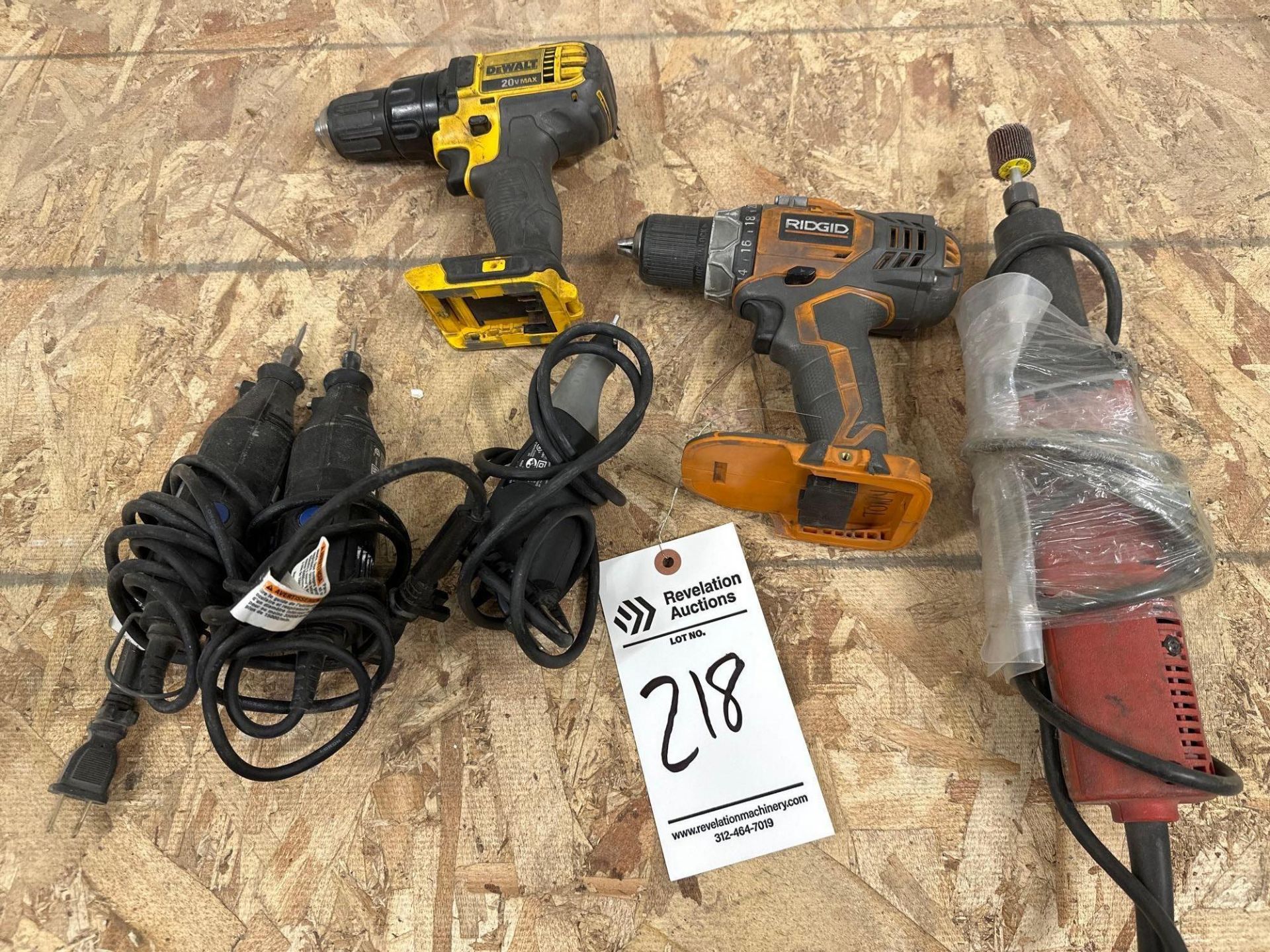 VARIOUS ELECTRIC HAND TOOLS, DEWALT RIDGID, ETC Item Location - Phoenix, AZ