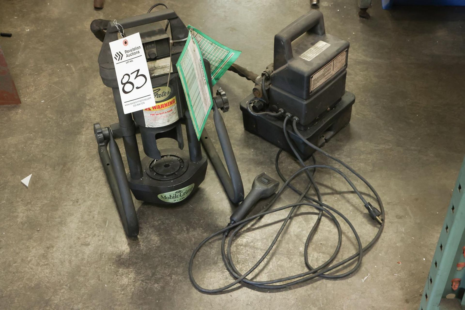 GATES HYDRAULIC MOBILE CRIMP MACHINE Item Location - Mesa, AZ