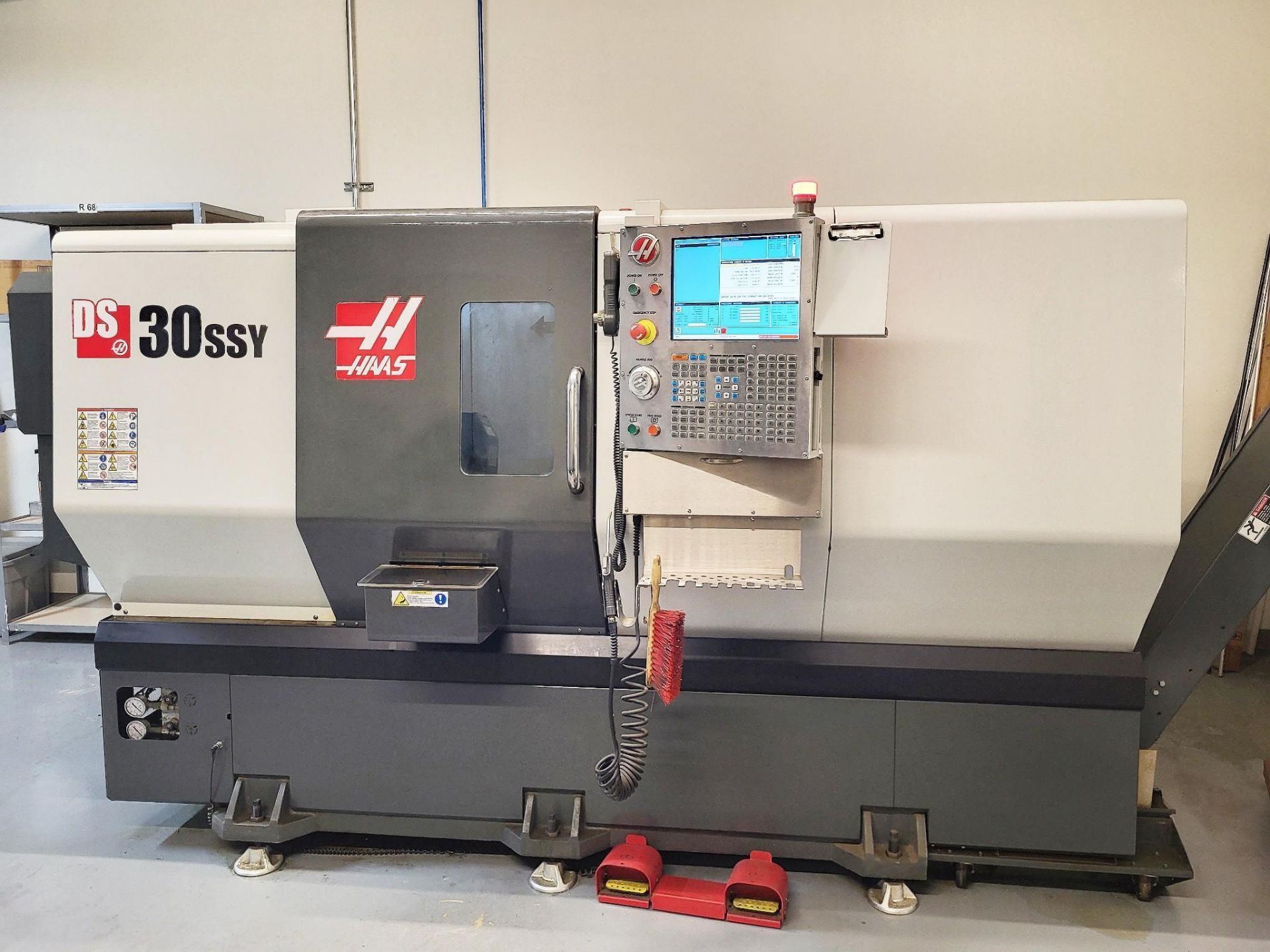 HAAS DS-30SSY LIVE TOOL CNC LATHE TURNING CENTER, 2014 SN: 3099277 BAR ...