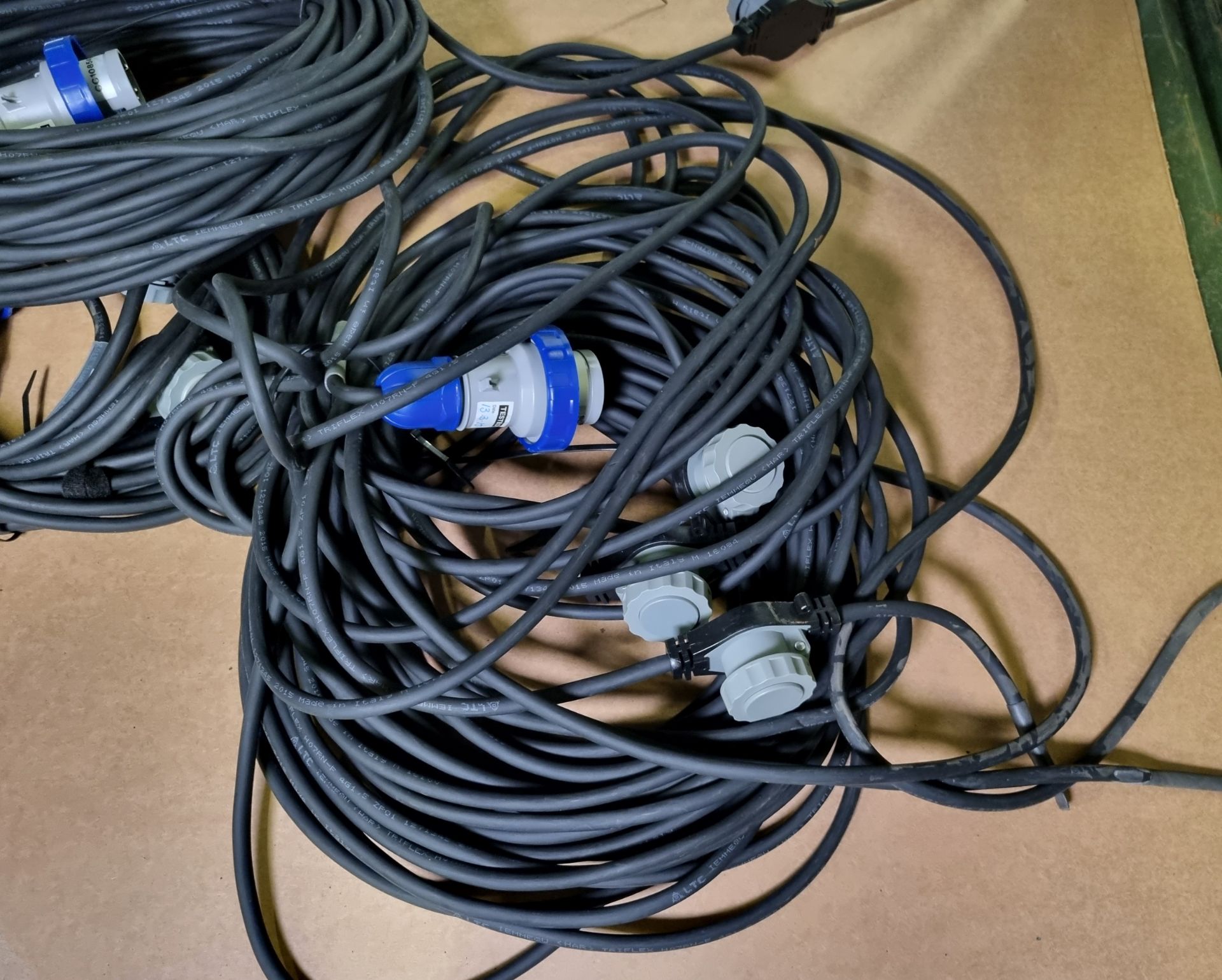 3x LTC IEMMEQU Triflex HO7RN-F tricore extension cables with Scame 218. ...