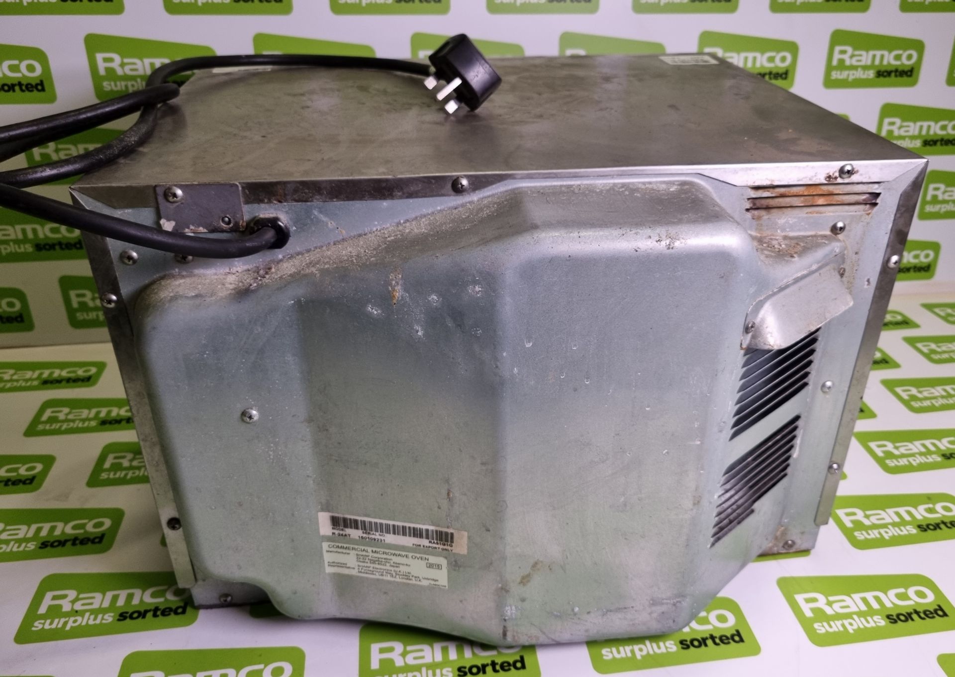 Sharp R-24AT Commercial Microwave with 20ltr capacity and 1900W Output