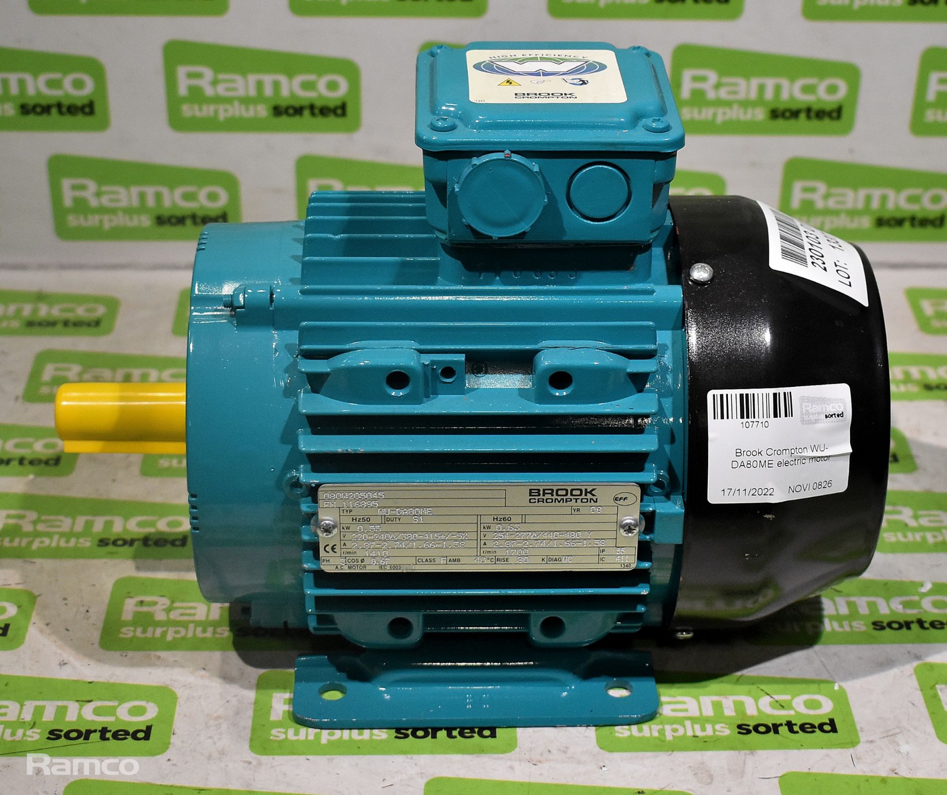 Brook Crompton WU-DA80ME electric motor