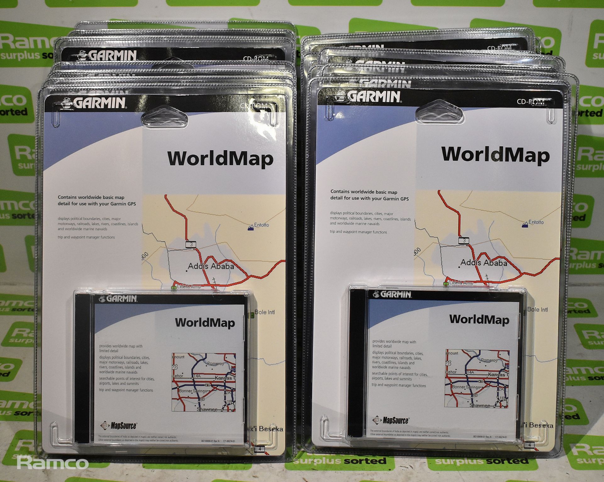 20x Garmin MapSource Worldmap CD-ROMs