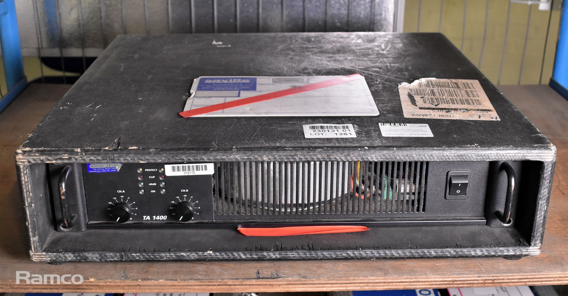 Tannoy TA 1400 power amplifier in hard black case