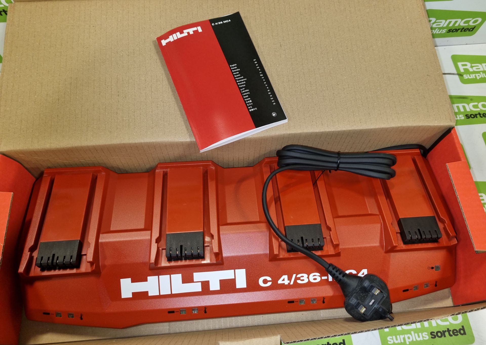 Hilti MC4 C4/36-MC4 240V Input Multi Li-Ion Charger - 4 Port