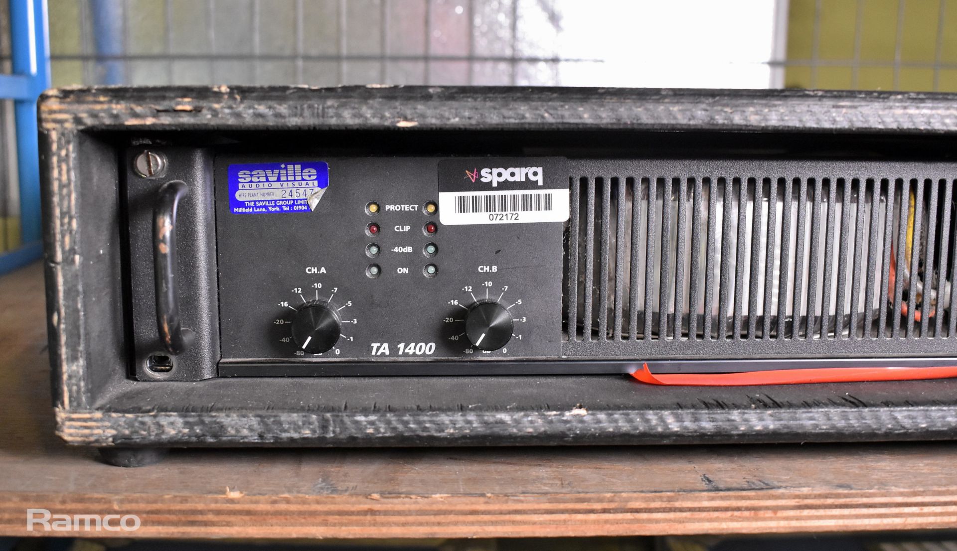 Tannoy TA 1400 power amplifier in hard black case
