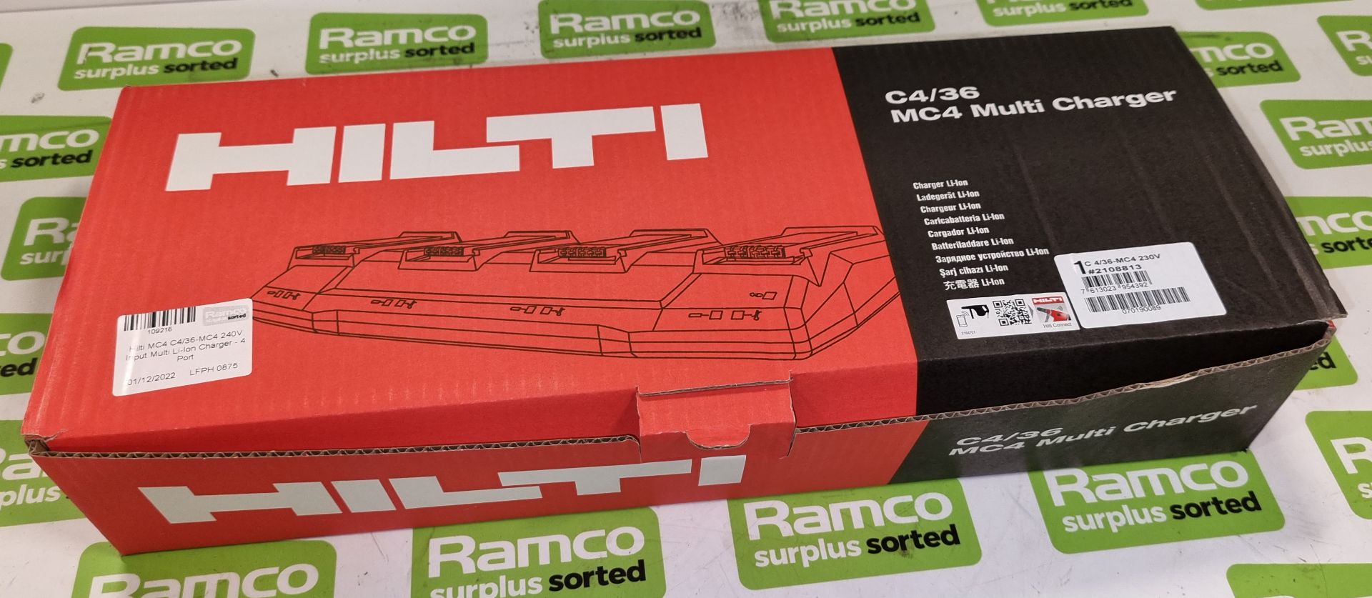 Hilti MC4 C4/36-MC4 240V Input Multi Li-Ion Charger - 4 Port