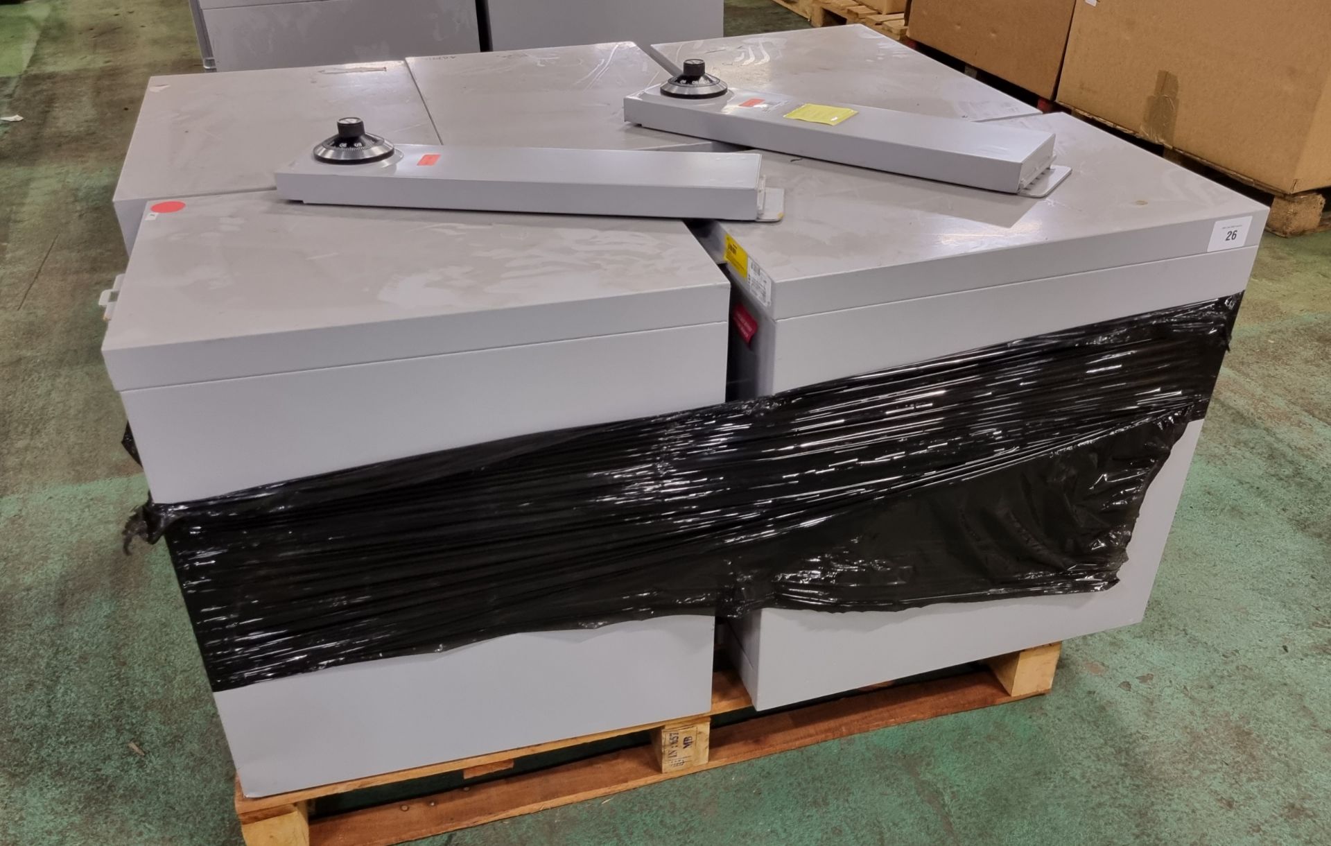 5x 2 drawer secure metal filing cabinet with mark 4 manifoil ...