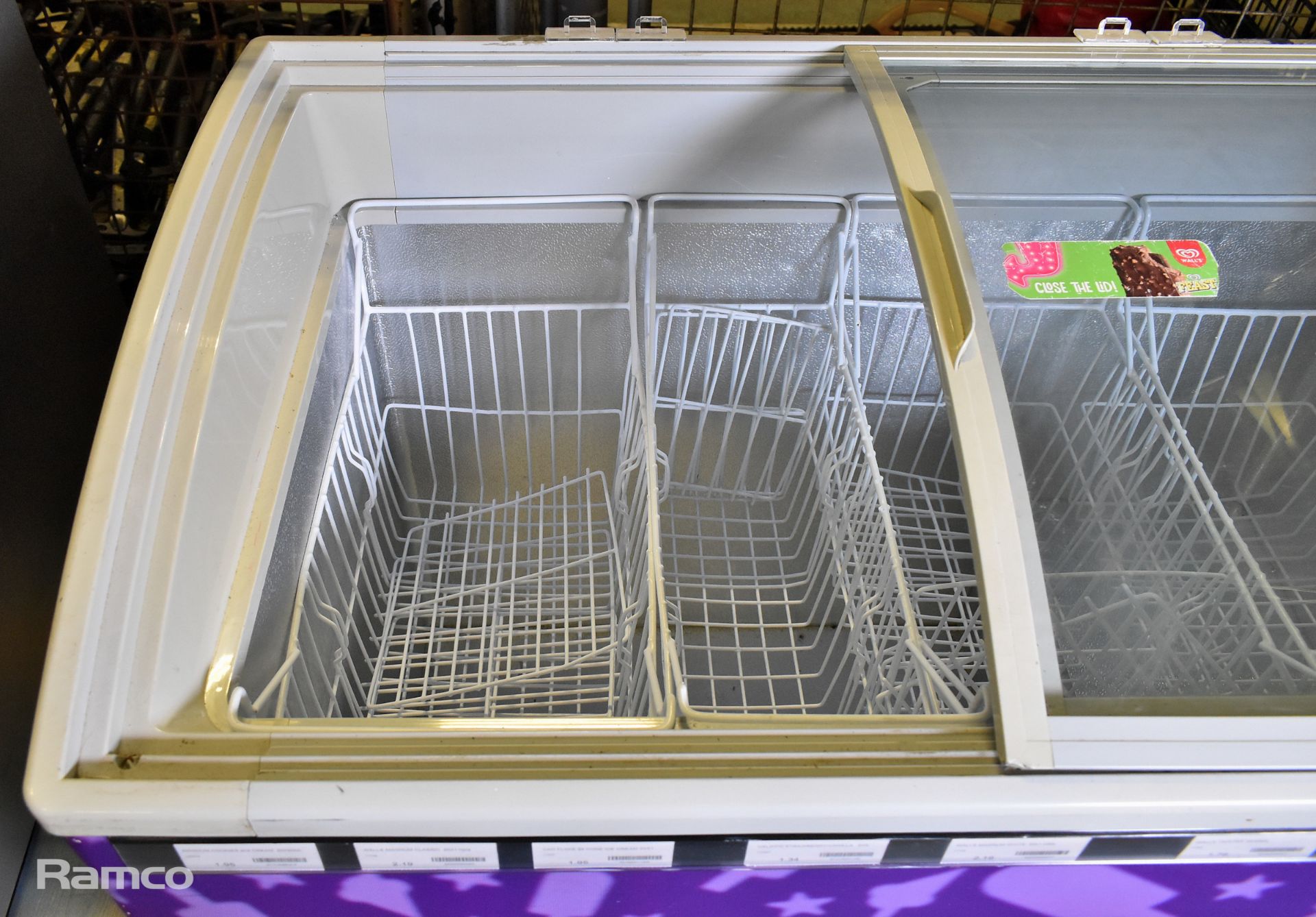 Coolpoint CX-620A Display chest freezer, 240V 50Hz - L 106 x W 63 x H 86cm