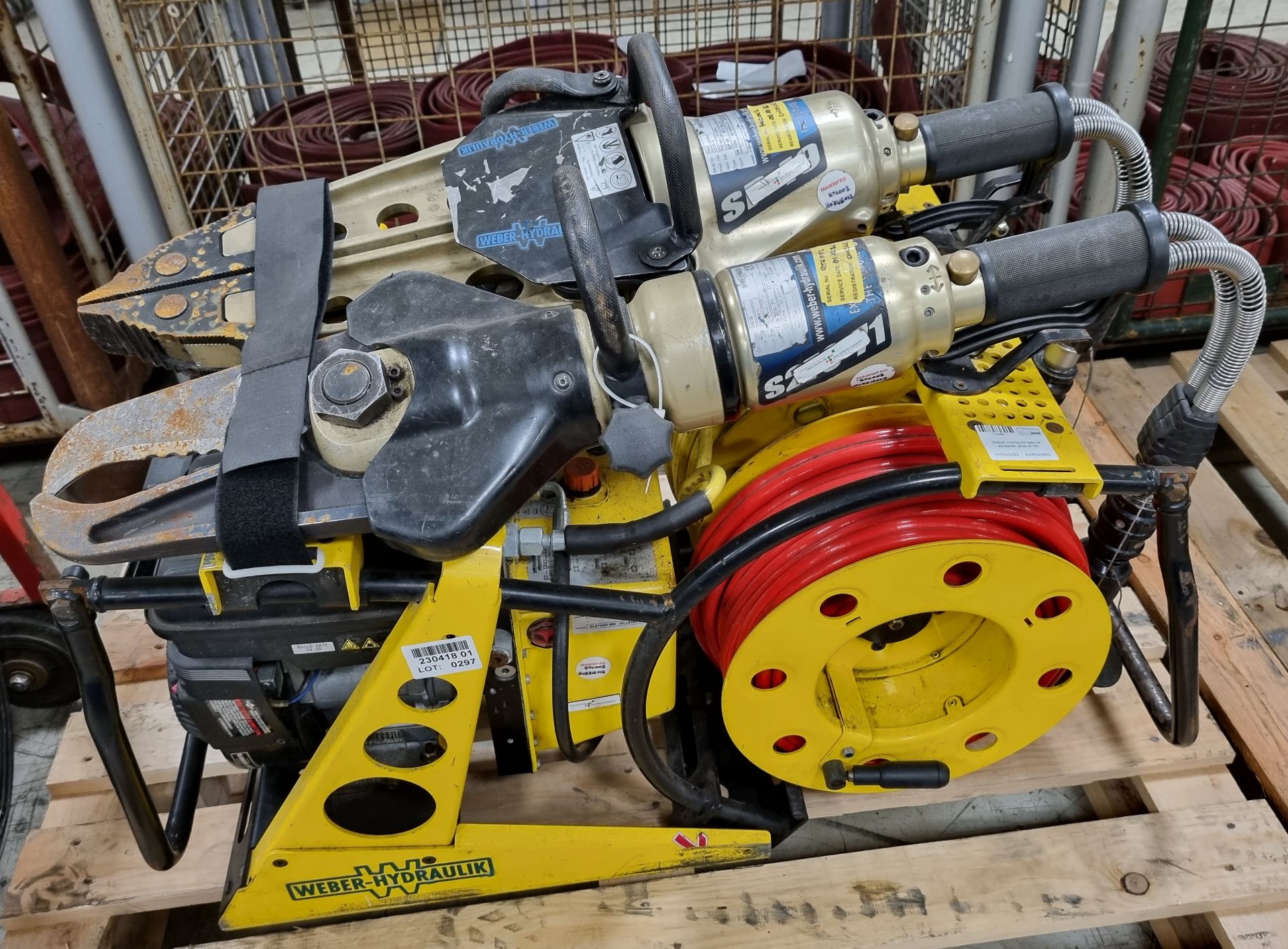 Weber Hydraulik jaws of life kit Weber Hydraulik power pack with Briggs ...
