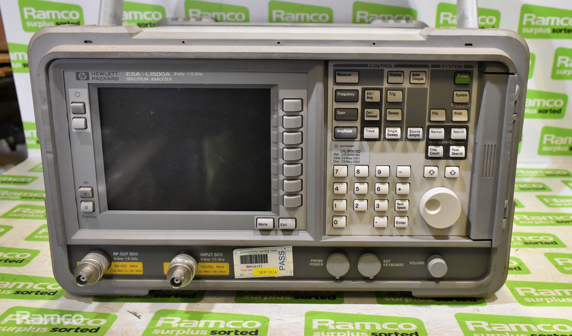 HP Agilent ESA-L1500A E4411A Spectrum analyzer - serial US38452482 ...