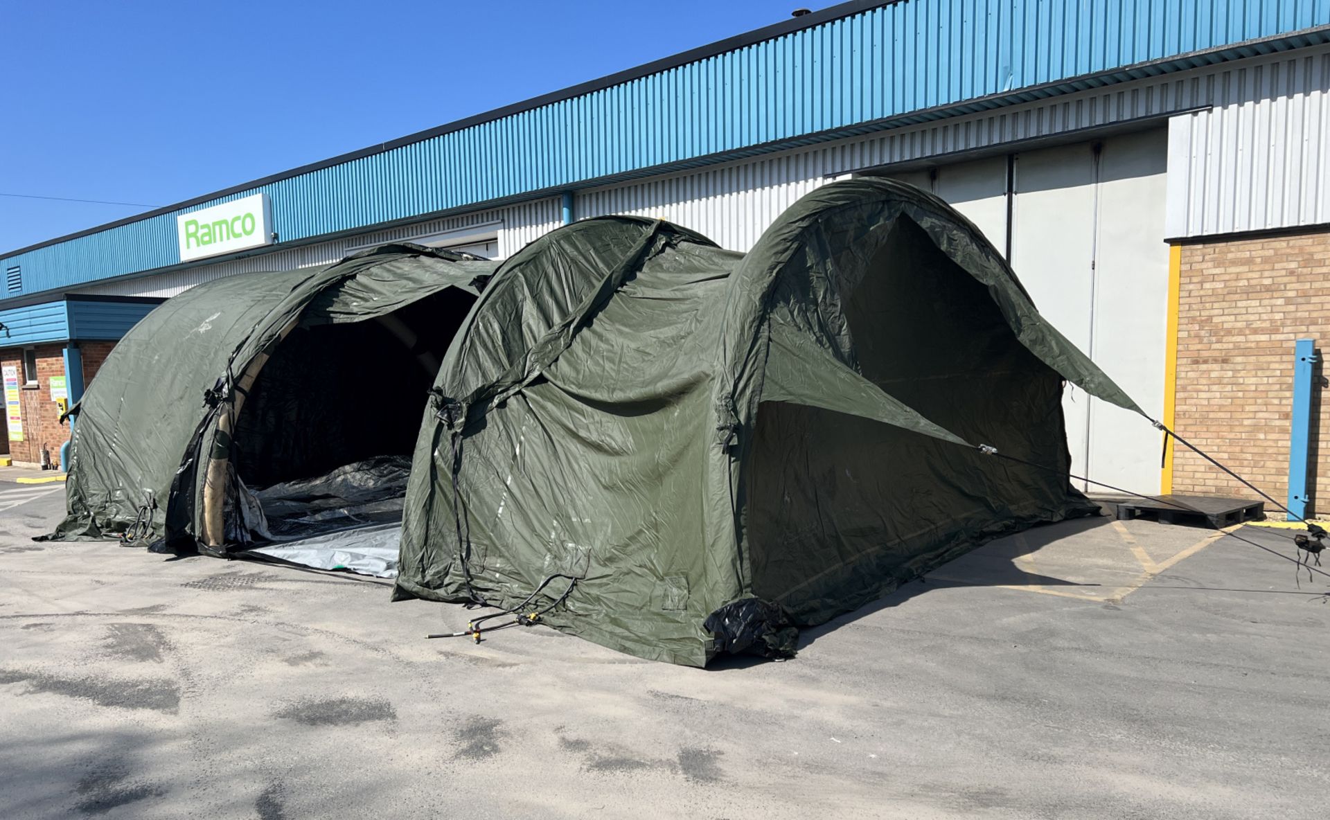 Airbeam Shelters inflatable tent 2032 - 4 arch assembly tunnel shelter ...