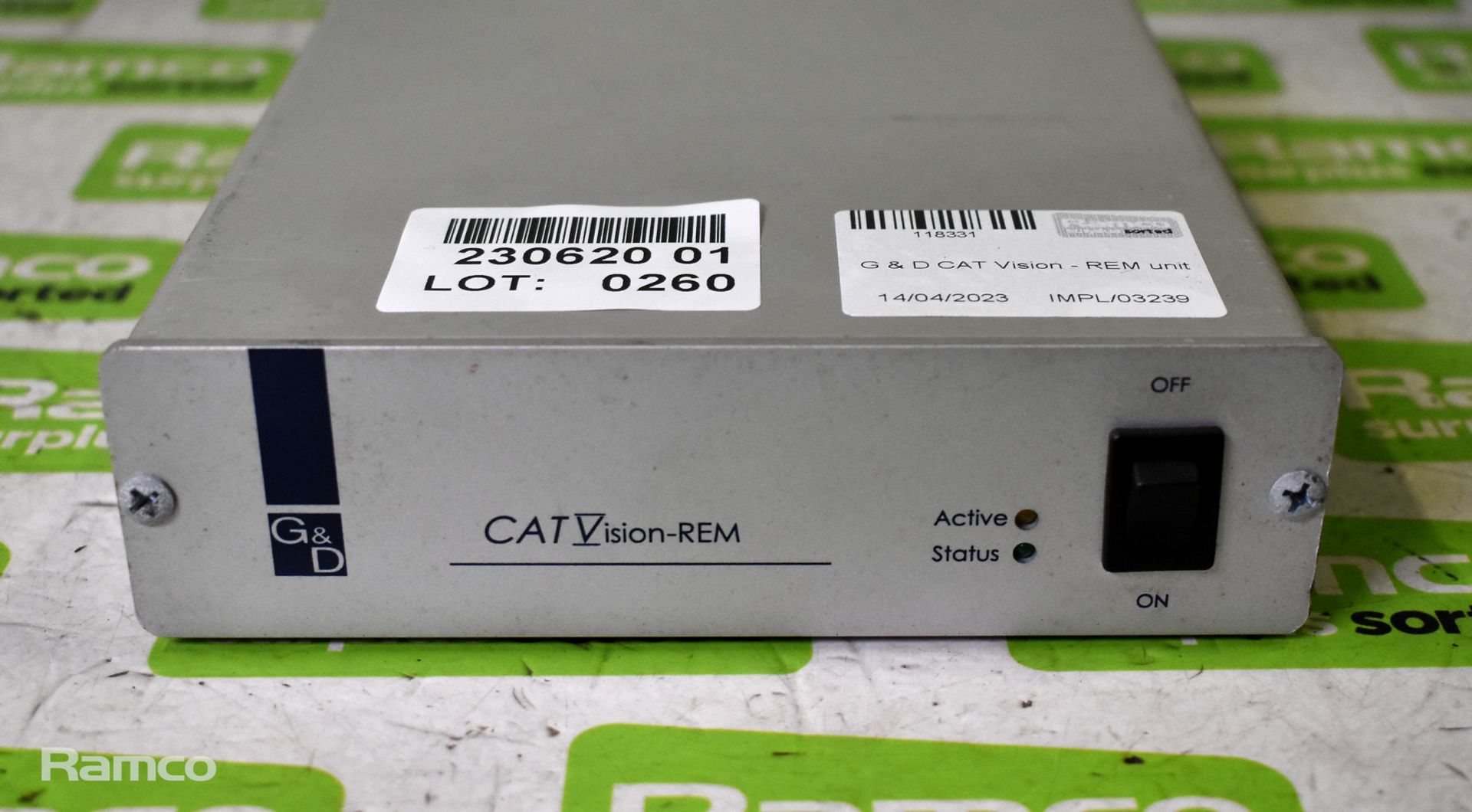 G & D CAT Vision - REM unit