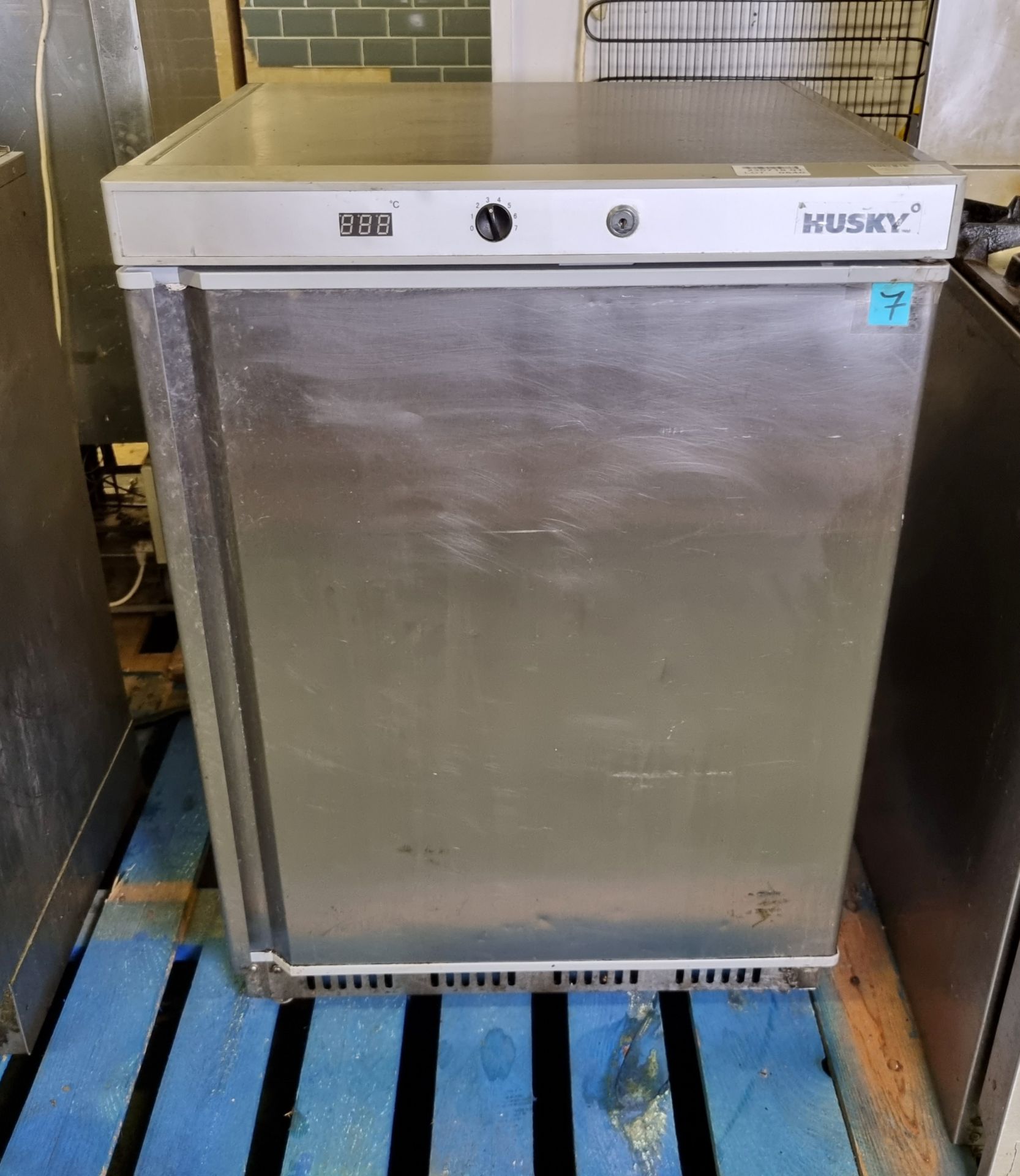 Husky CSS1H-SD-SS-R-UK-HT stainless steel single door under counter ...