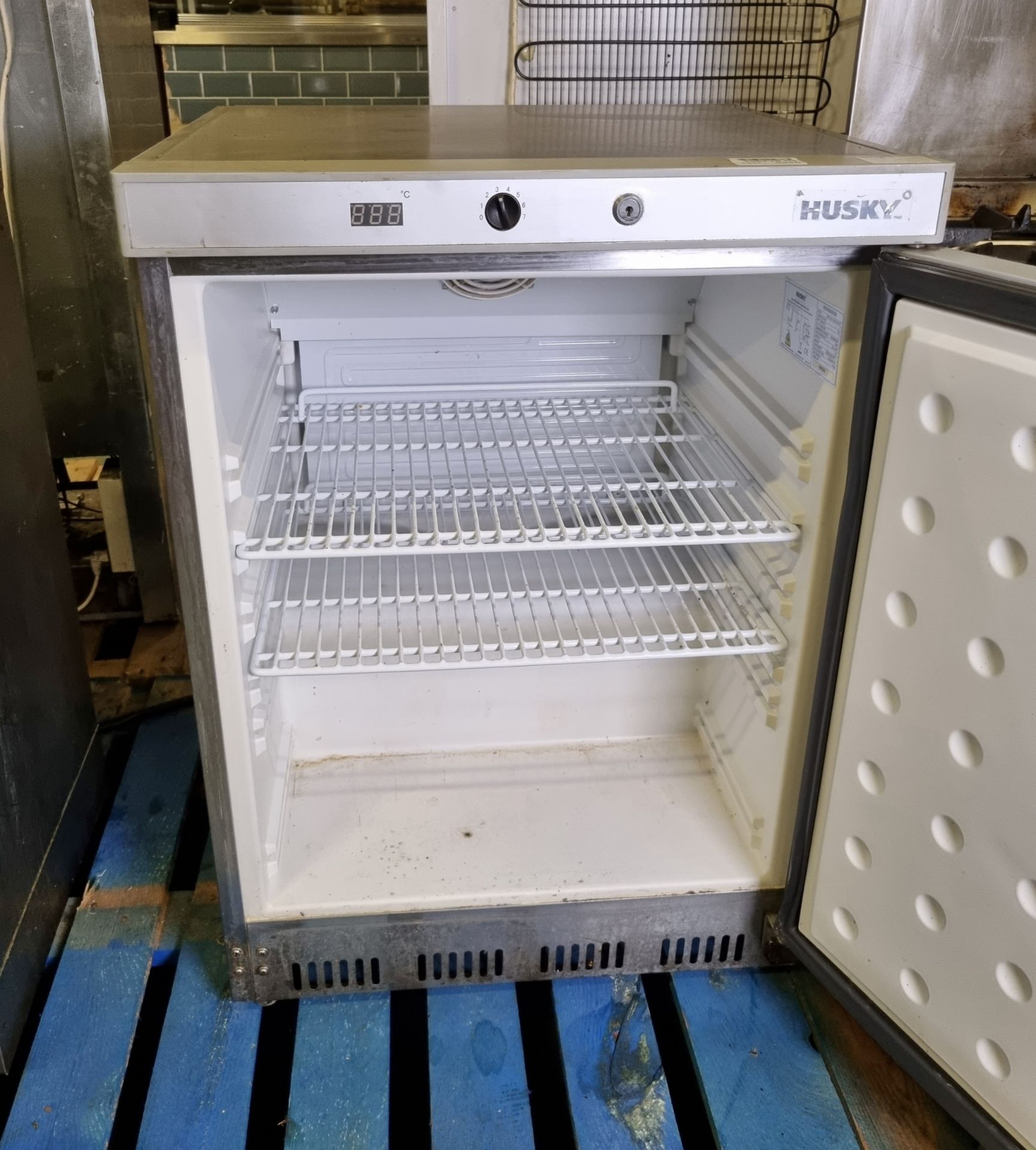 Husky CSS1H-SD-SS-R-UK-HT stainless steel single door under counter ...
